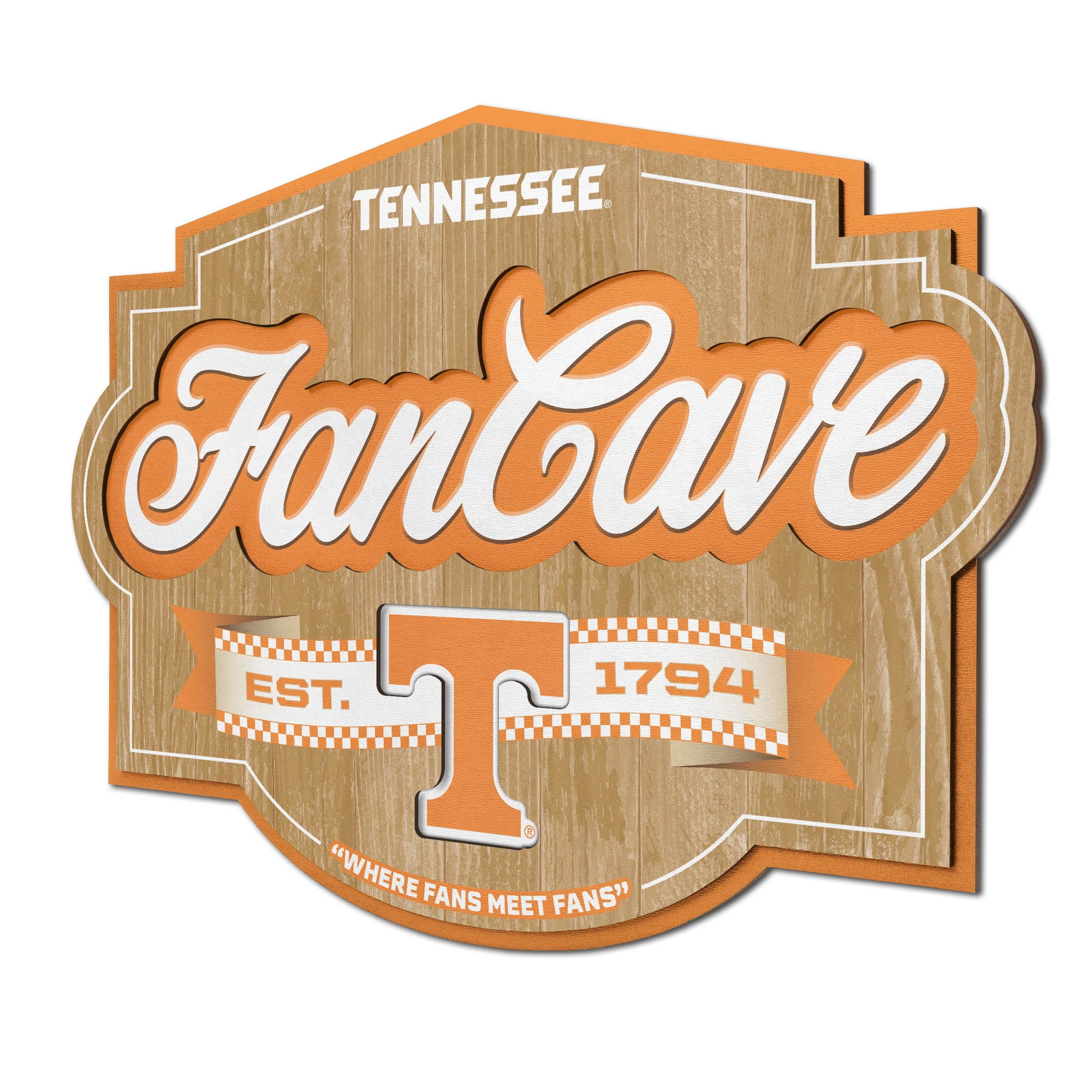 YouTheFan NCAA Tennessee Volunteers Fan Cave Sign - Walmart.com