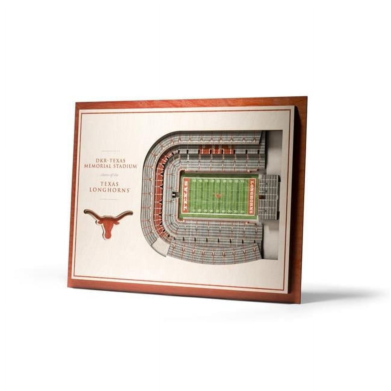 YouTheFan NCAA Texas Longhorns 5-Layer StadiumViews 3D Wall Art ...