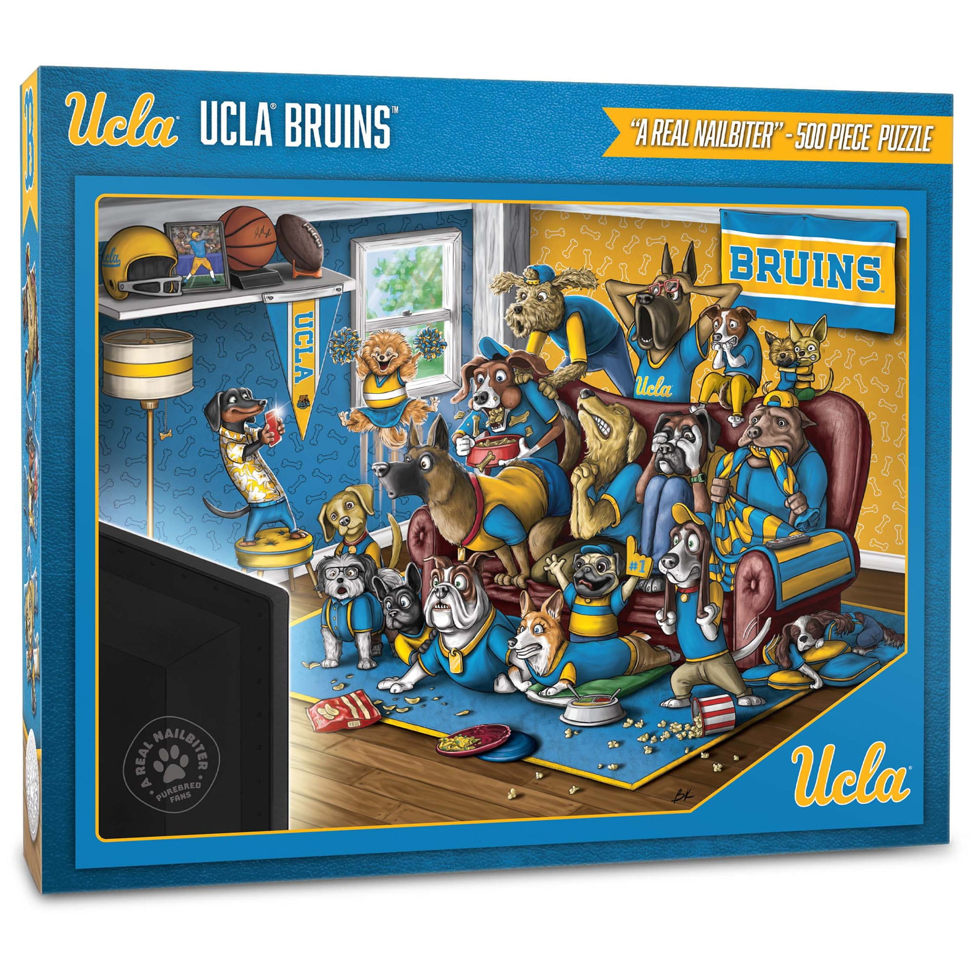 UCLA Bruins Purebred Fans 18'' x 24'' A Real Nailbiter 500-Piece Puzzle ...