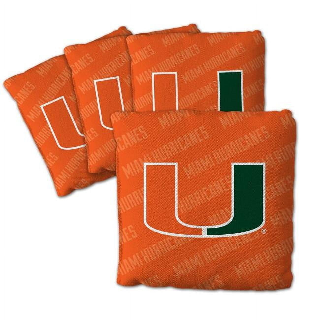 NCAA Miami Hurricanes Cornhole Bags - 4PK - Orange - Walmart.com