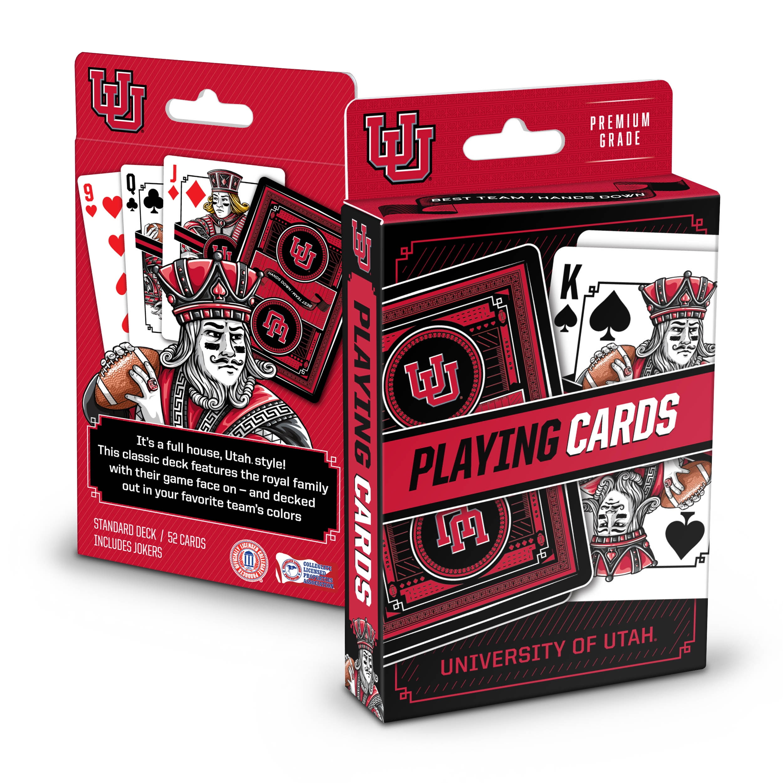 Utah Utes NCAA Classic Series Royal Colors Game Deck Playing Cards ...