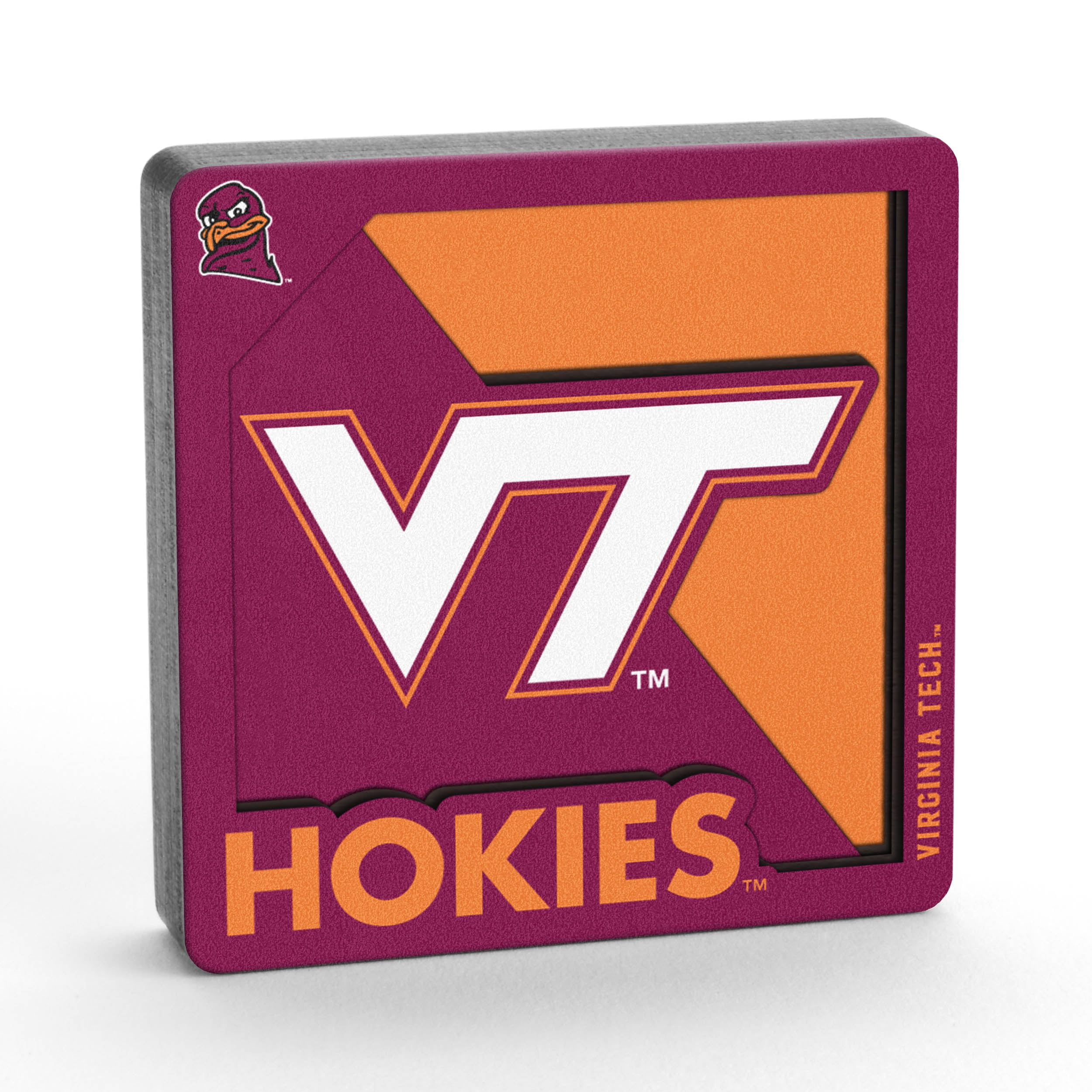 YouTheFan NCAA Virginia Tech Hokies 3D Logo Magnet - Fridge Magnetic ...
