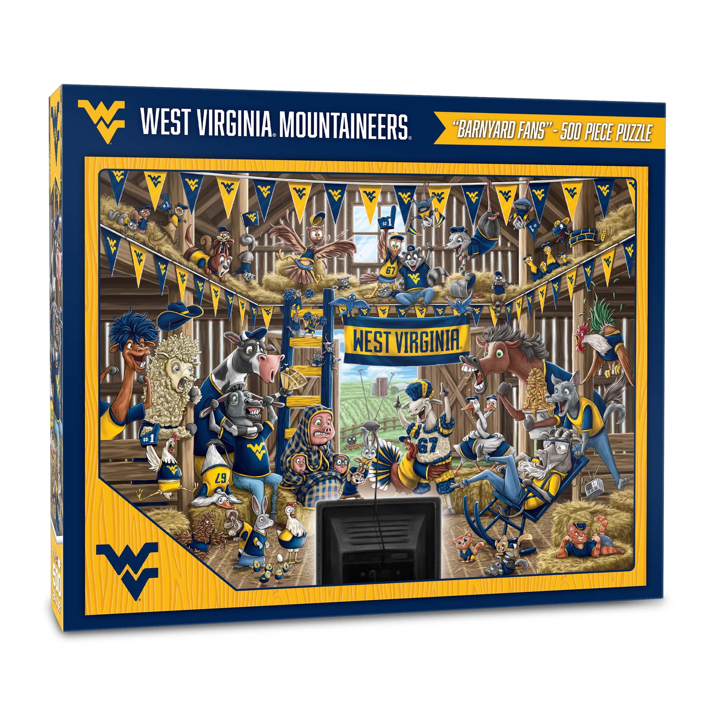 YouTheFan NCAA West Virginia Mountaineers Barnyard Fans Puzzle - 500 ...