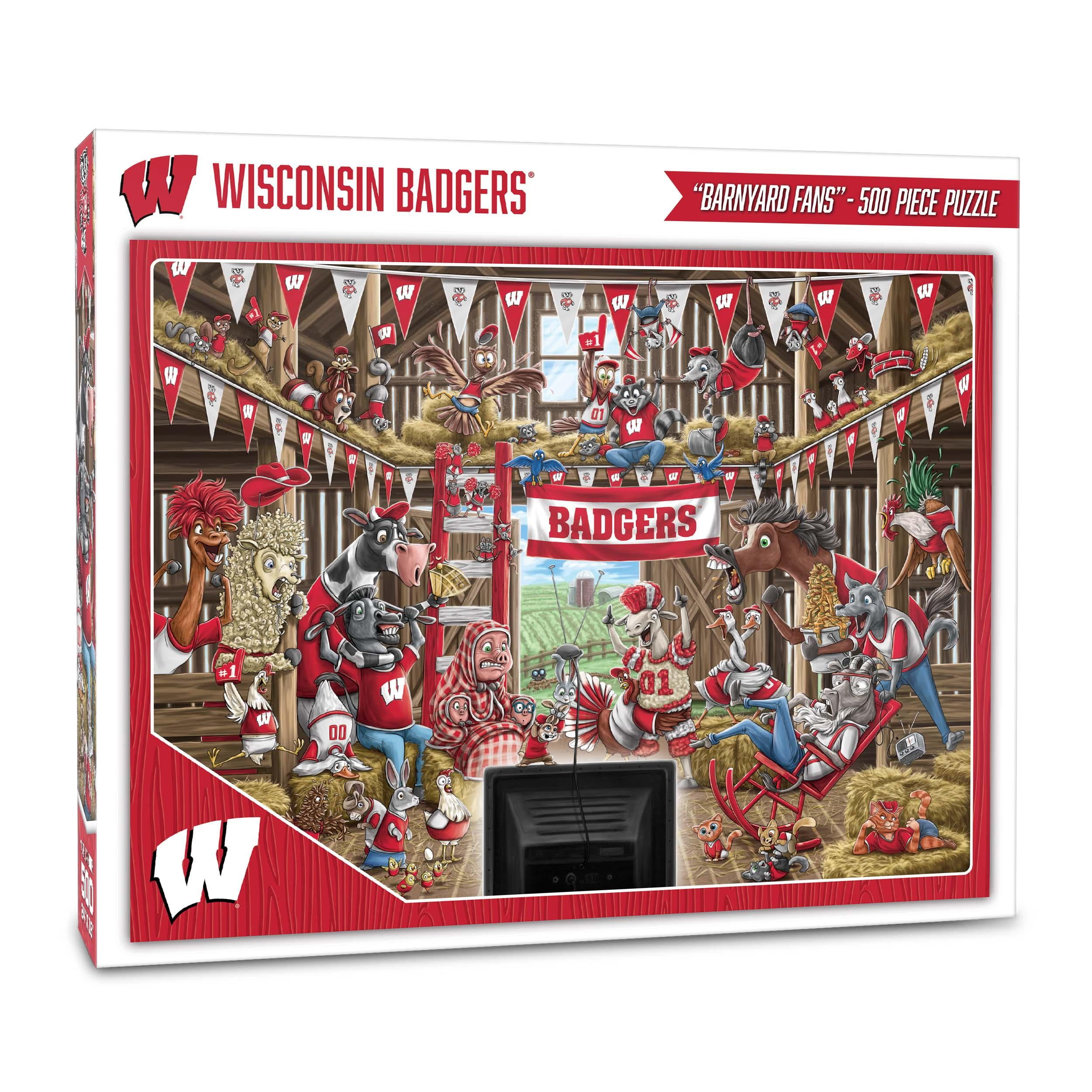 YouTheFan NCAA Wisconsin Badgers Barnyard Fans Puzzle - 500 Piece ...