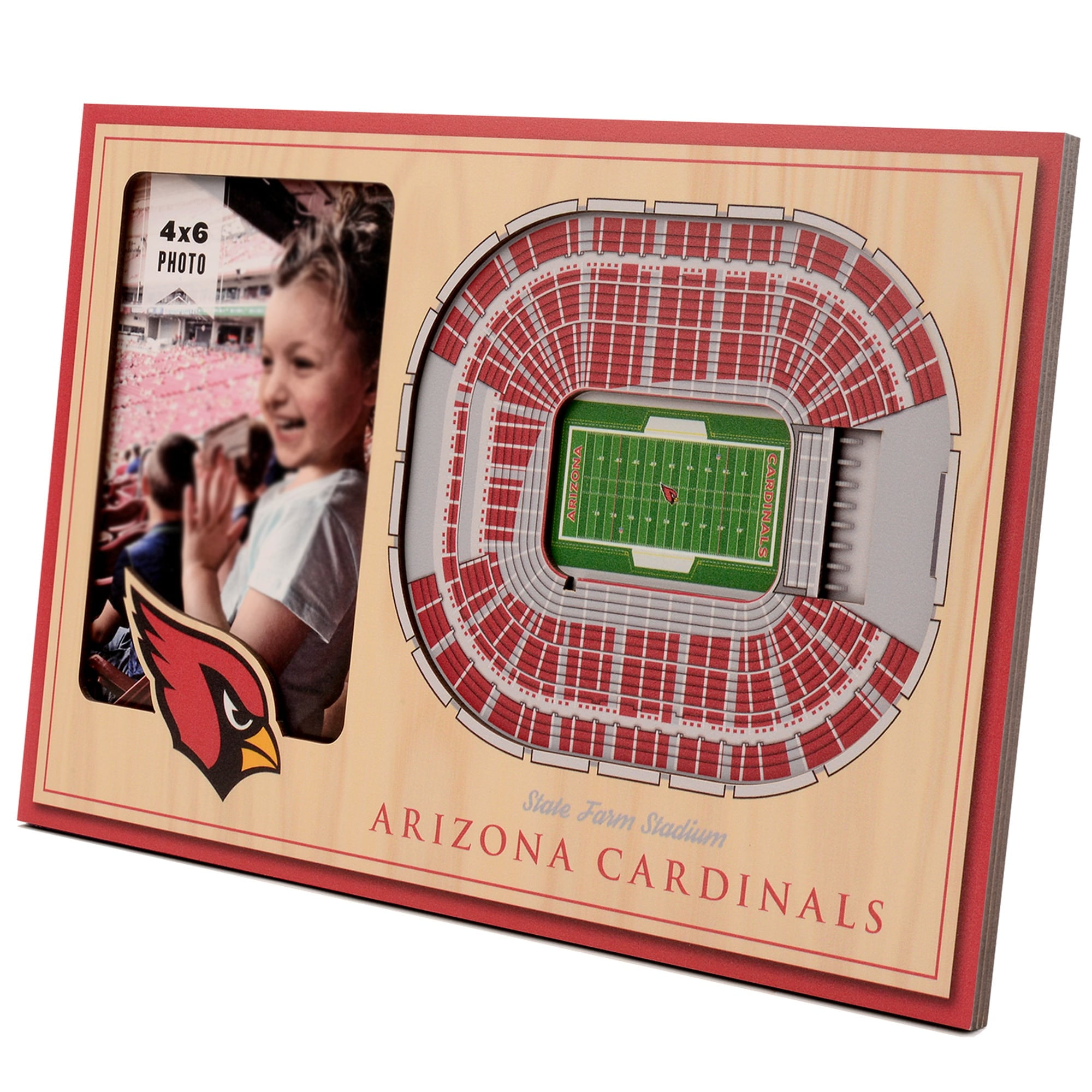 Brown Arizona Cardinals 3D StadiumViews Picture Frame - Walmart.com