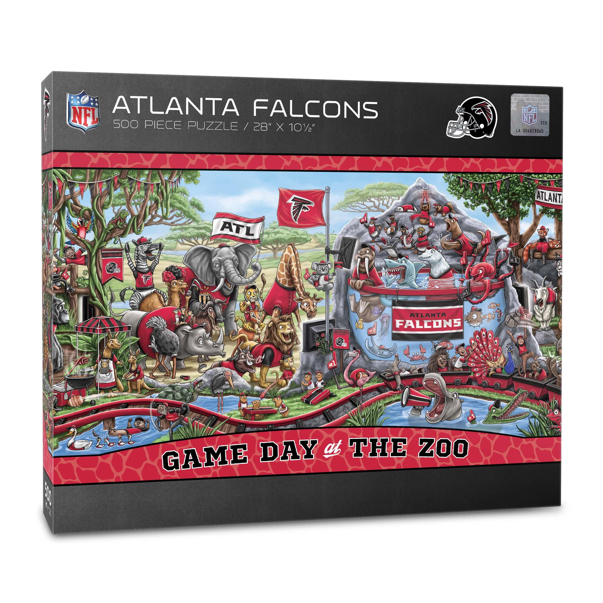 YouTheFan NFL Atlanta Falcons Game Day at the Zoo - 500 pc Puzzle ...
