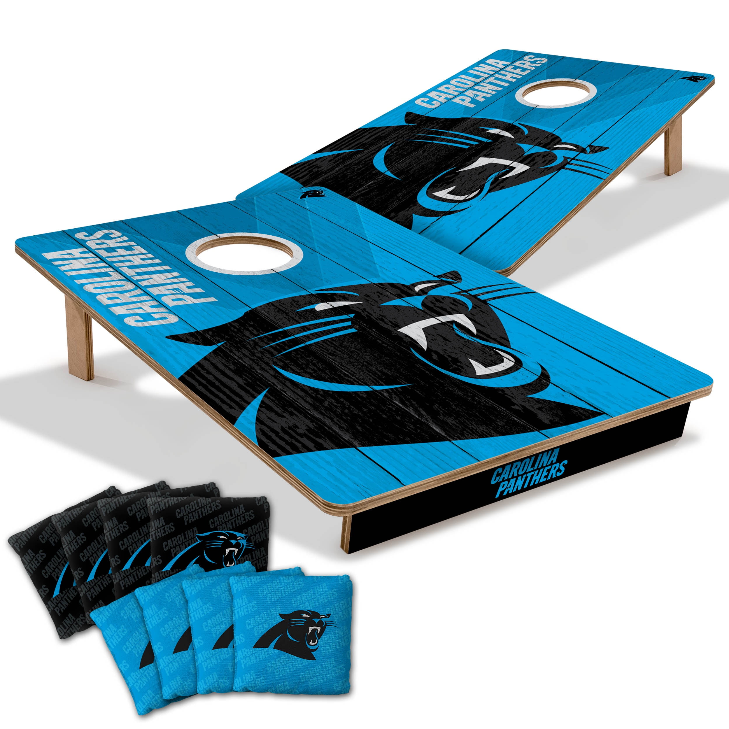 Free Shipping! Carolina Panthers NFL 2'x3' Cornhole Game All-Wood ...