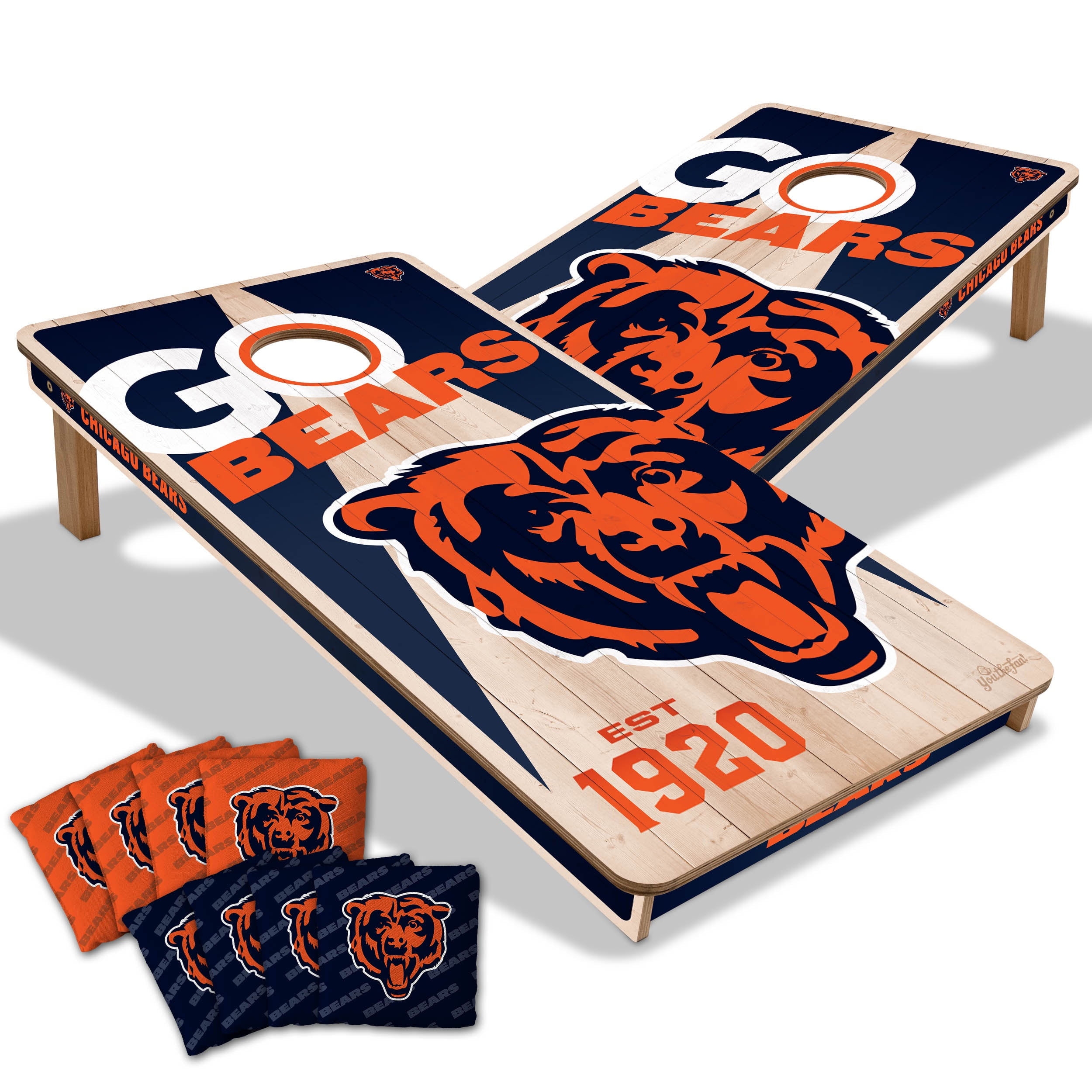 NFL Chicago Bears 2 x 4 Cornhole Game - Team Graphics - Walmart.com
