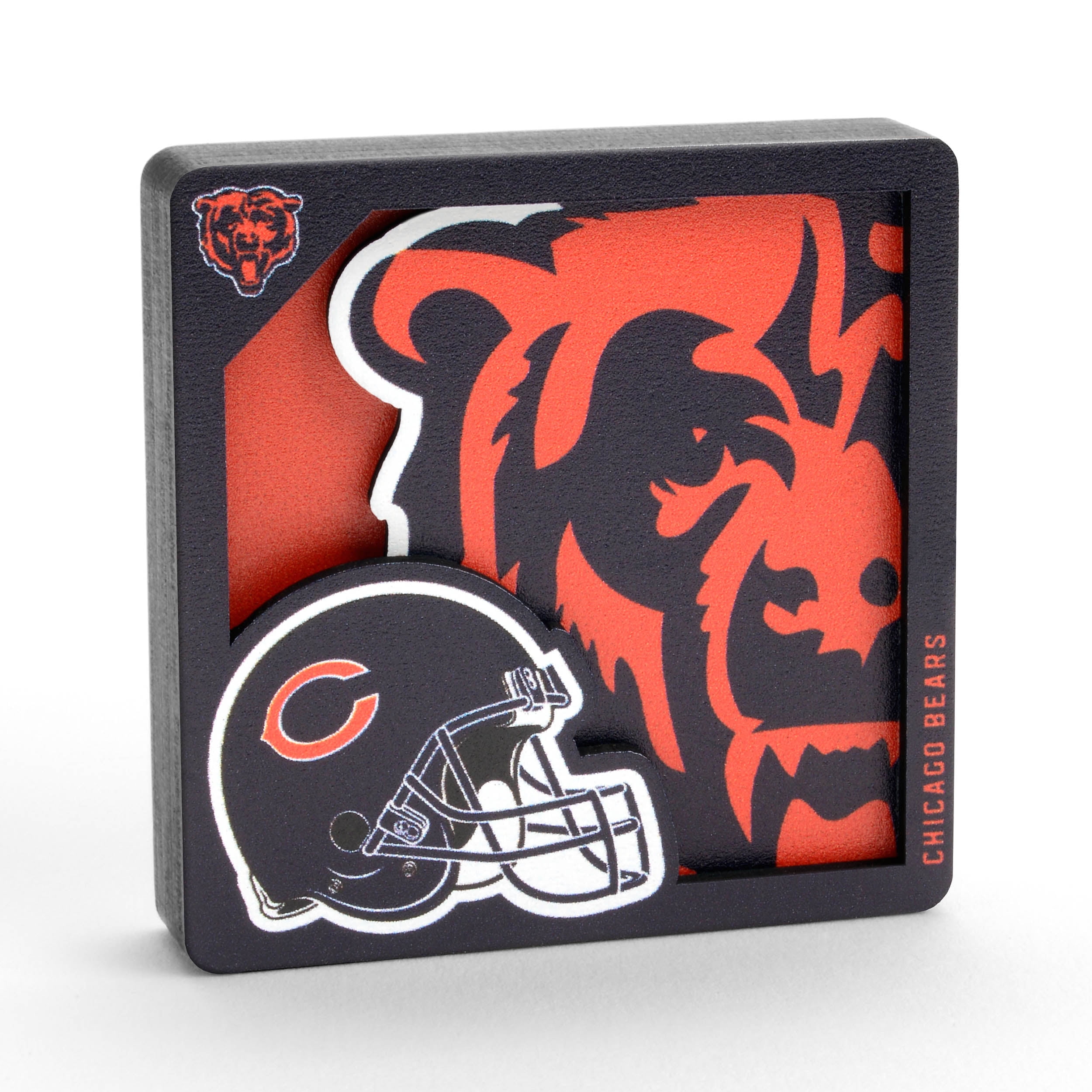 NFL Chicago Bears 3D Logo Magnet - Official NFL Merchandise - Walmart.com