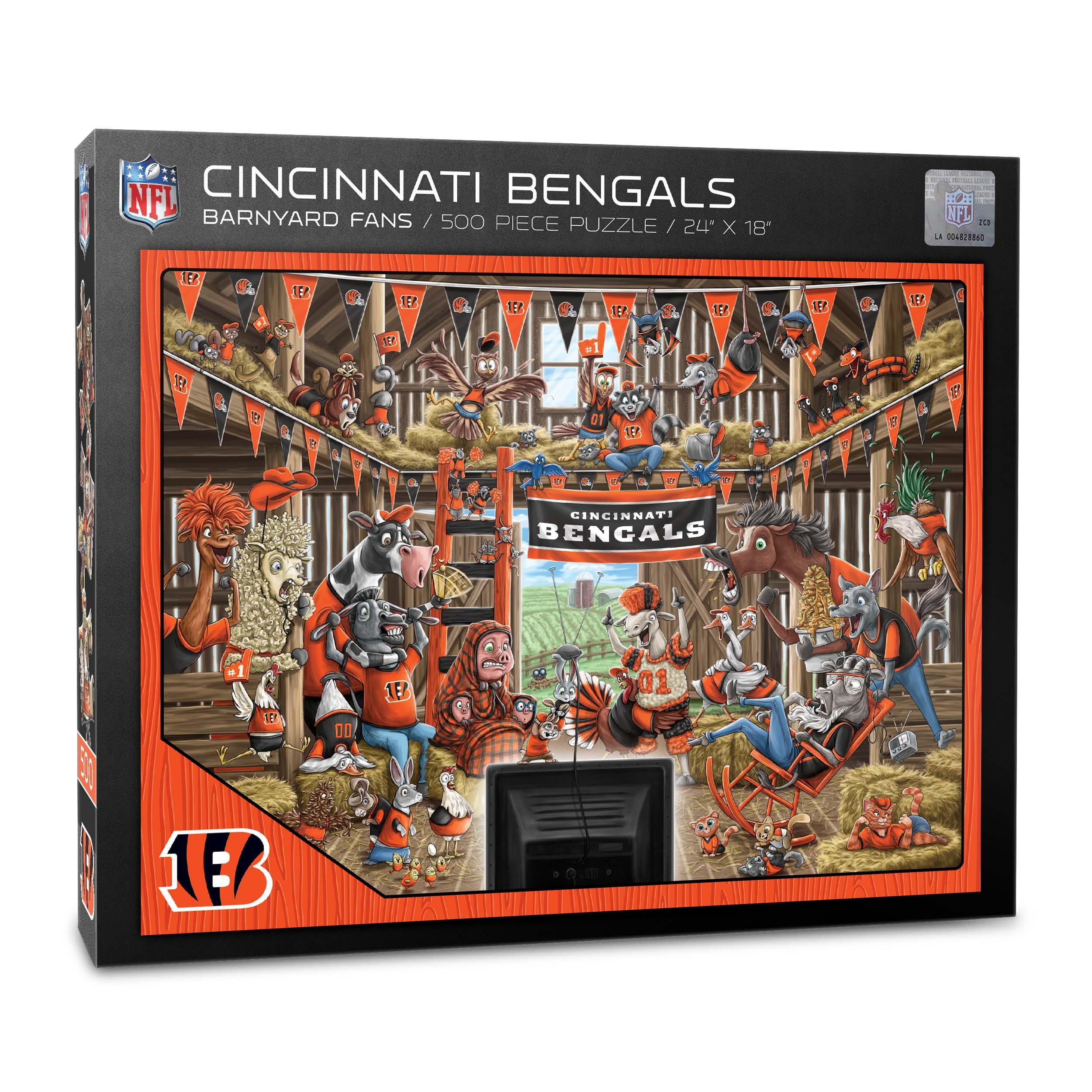 YouTheFan NFL Cincinnati Bengals Barnyard Fans Puzzle - 500 Piece ...