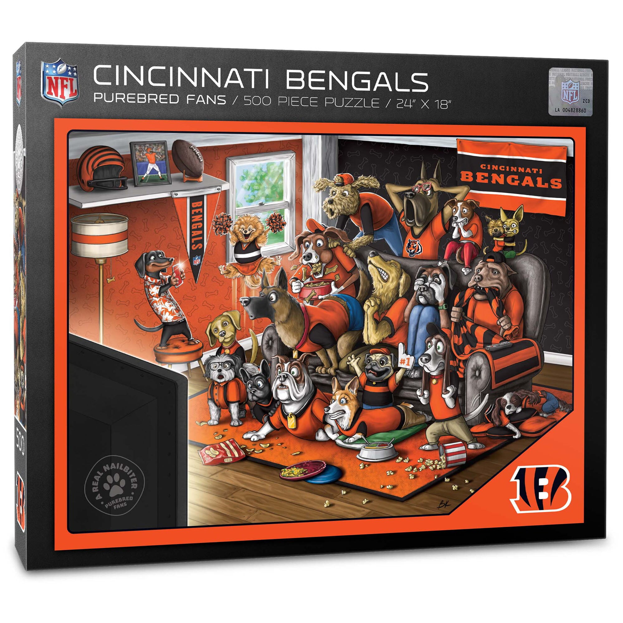 IDNA Cincinnati Bengals Purebred Fans 18'' x 24'' A Real Nailbiter 500 ...