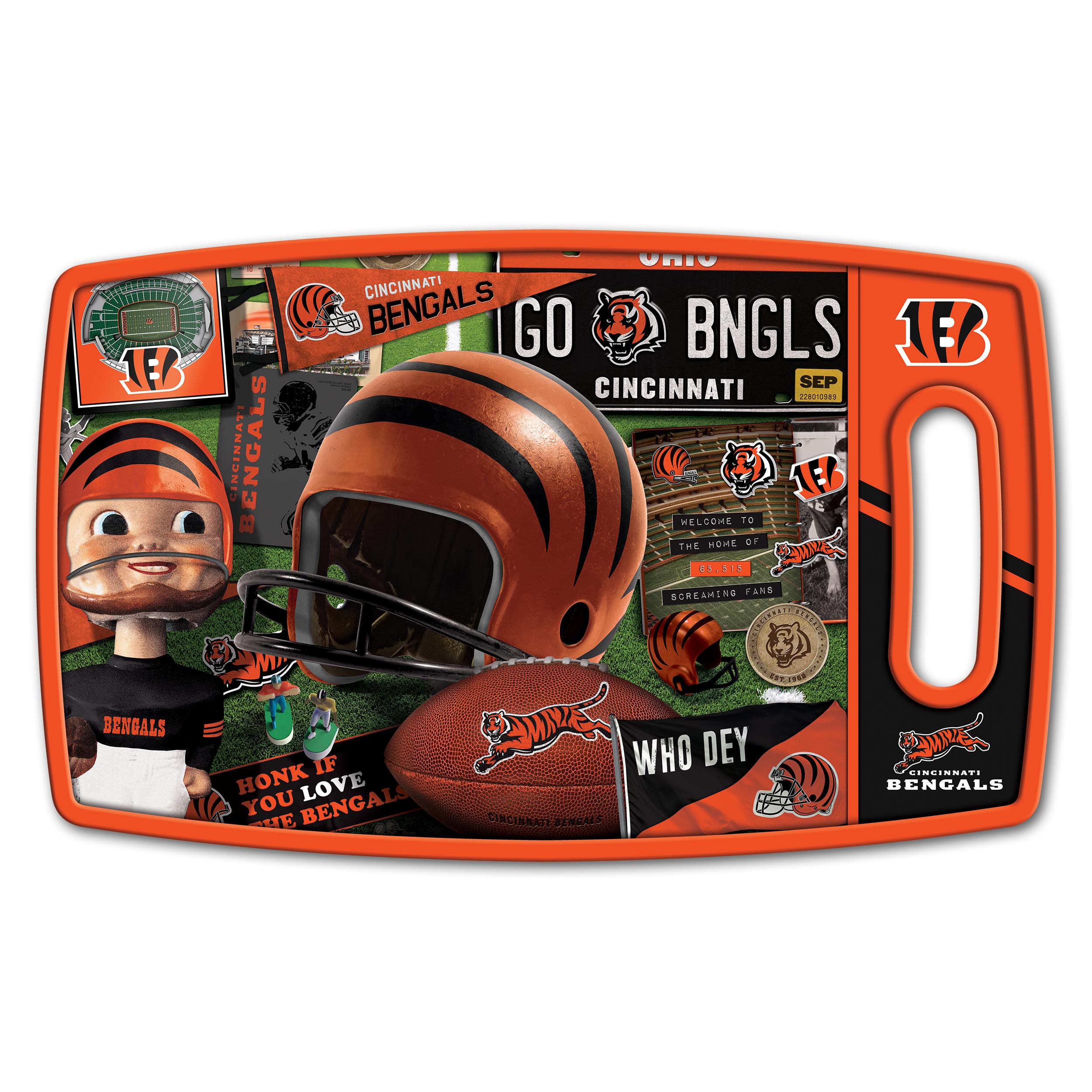 YouTheFan NFL Cincinnati Bengals Retro Series Cutting Board - Walmart.com