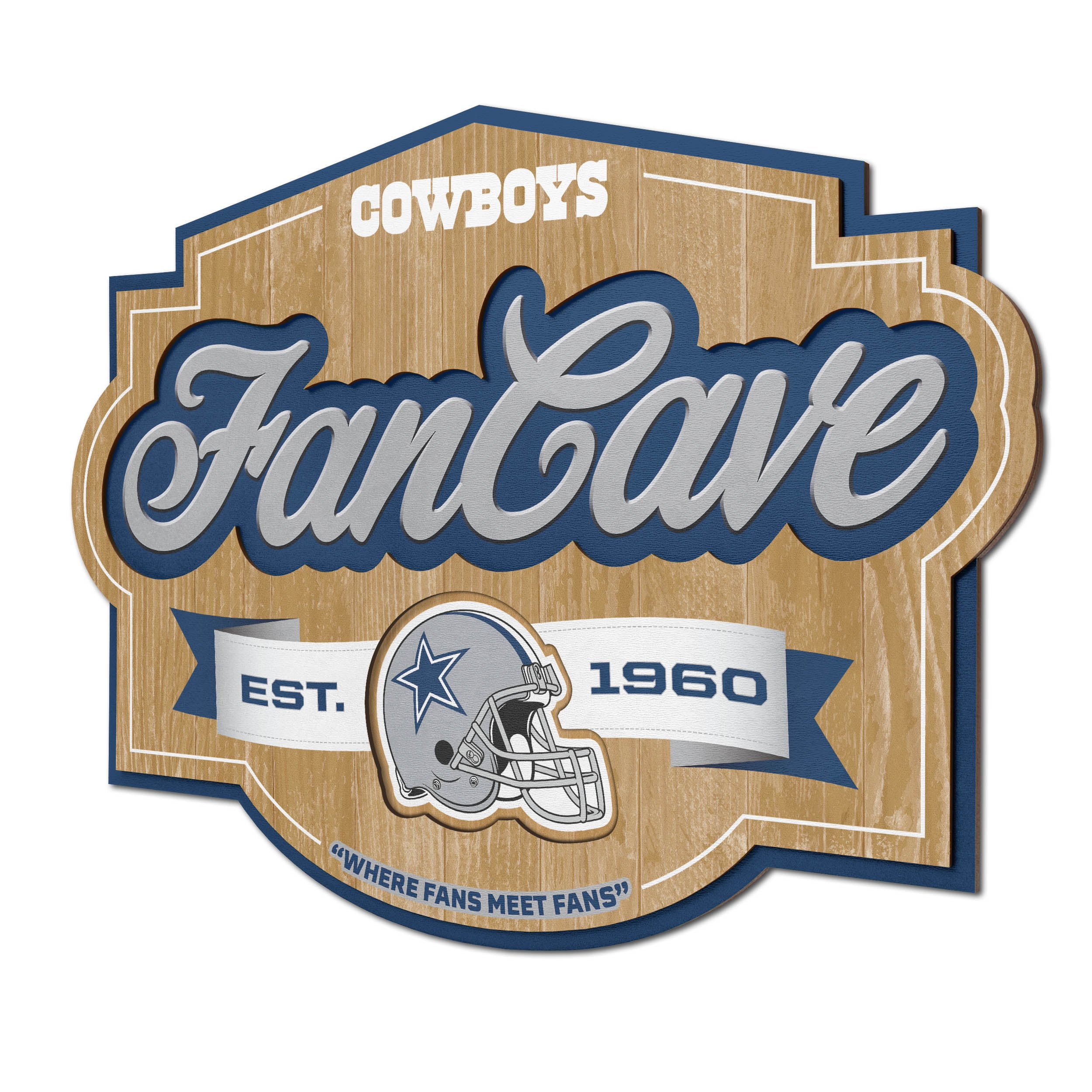YouTheFan NFL Dallas Cowboys Fan Cave Sign - Walmart.com
