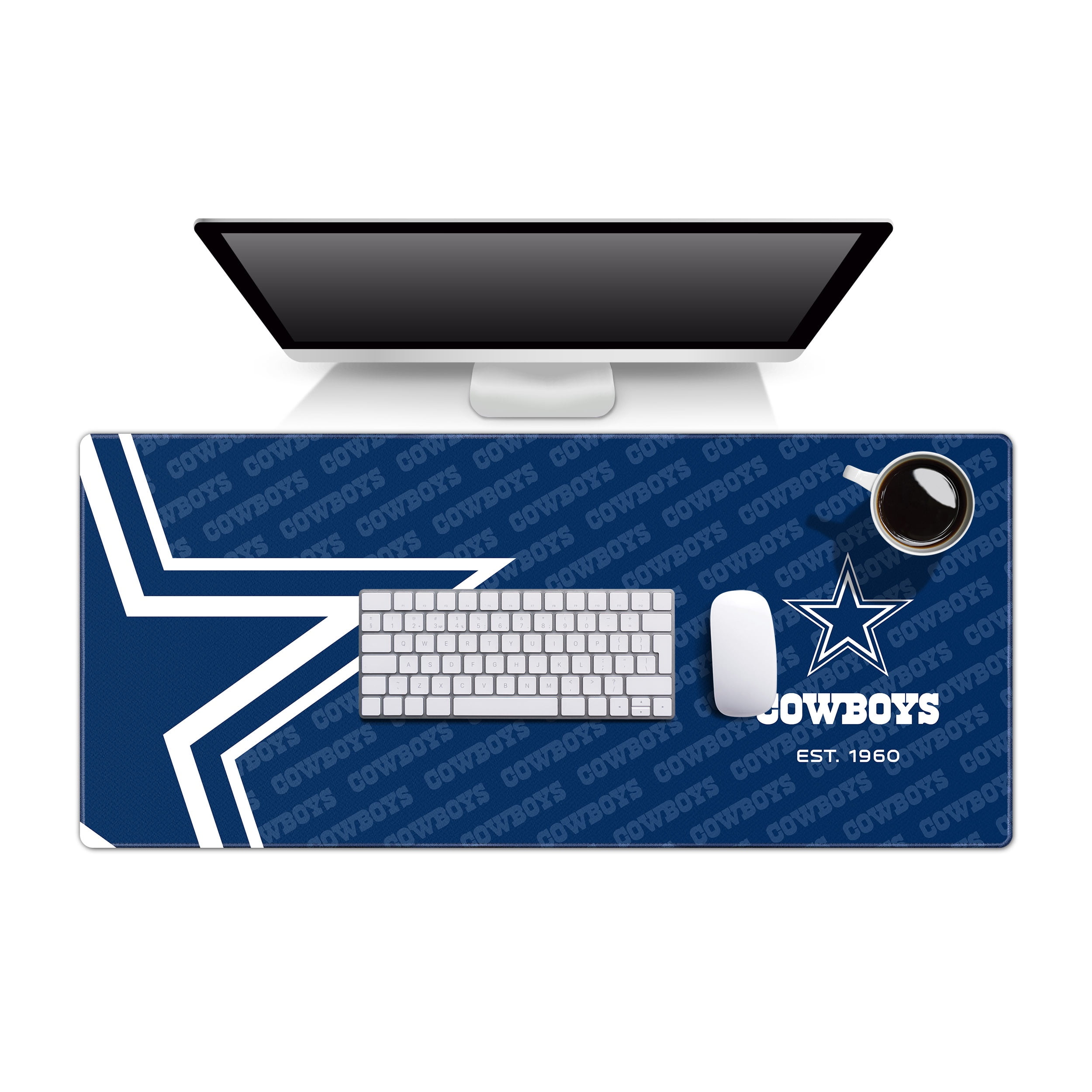 Dallas Cowboys NFL Logo Series Office Desk Pad XL Keyboard Mouse Mat ...