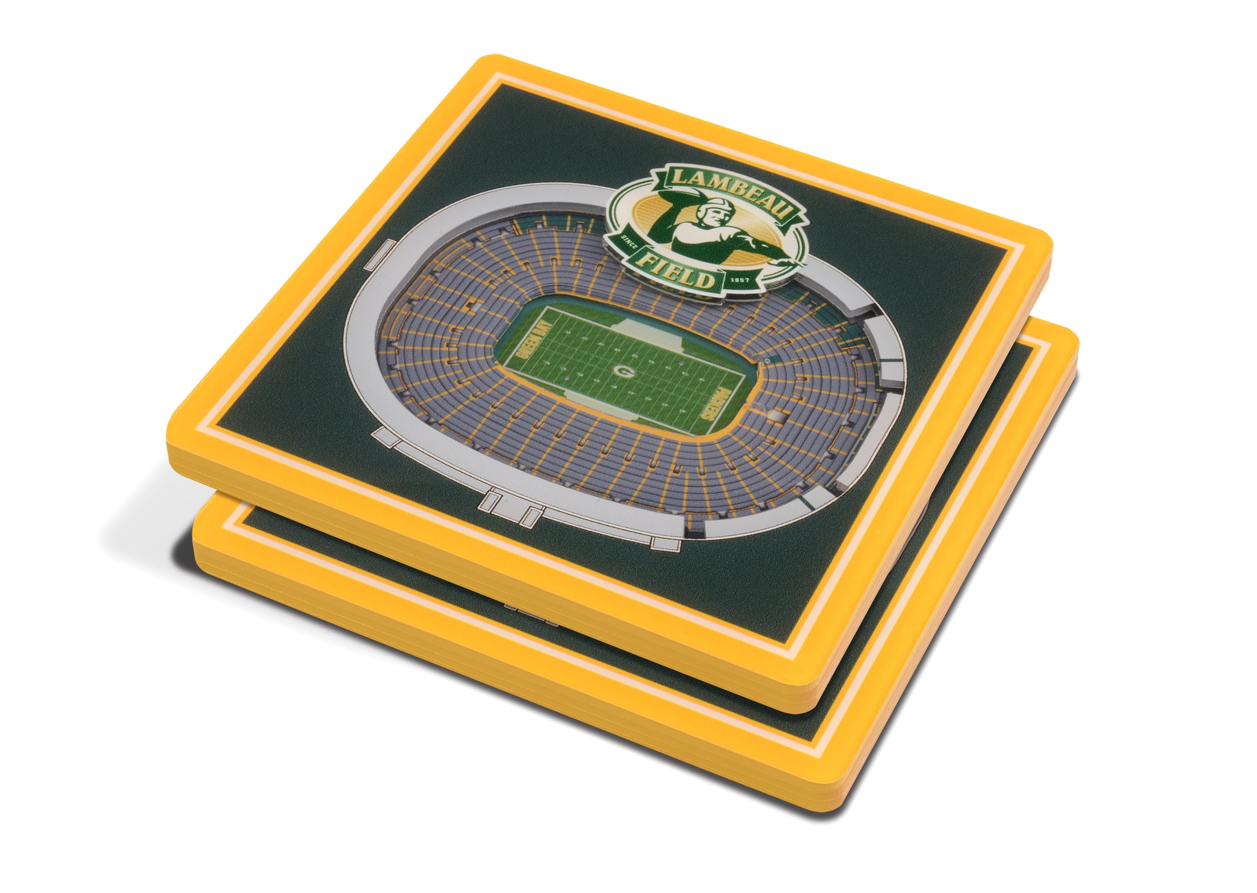 YouTheFan NFL Green Bay Packers 3D StadiumView Coasters - Walmart.com