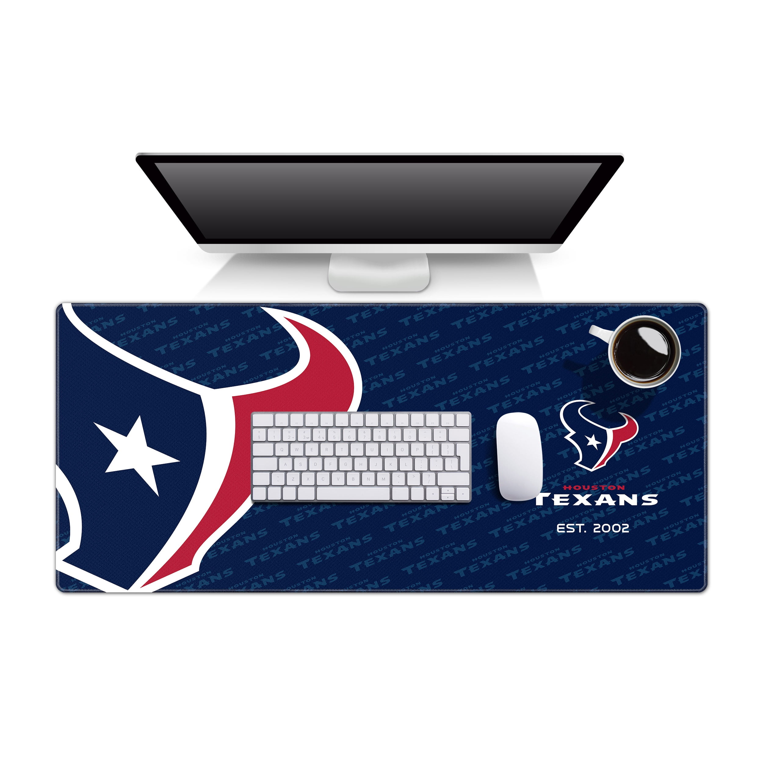Houston Texans NFL Logo Series XL Keyboard and Mouse Desk Pad Durable ...