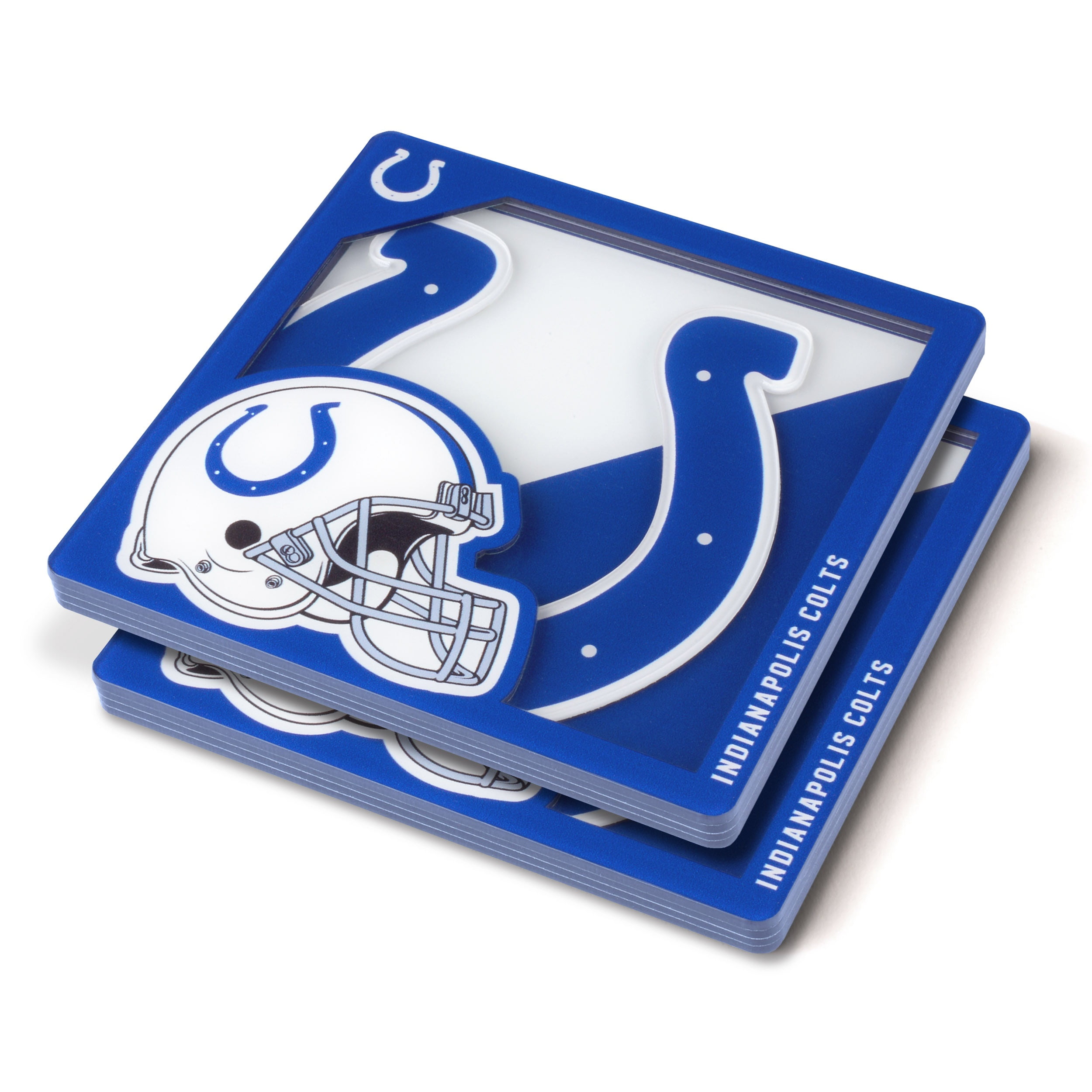 YouTheFan NFL Indianapolis Colts 3D-LSC 3D Logo Series Coasters - Pack ...