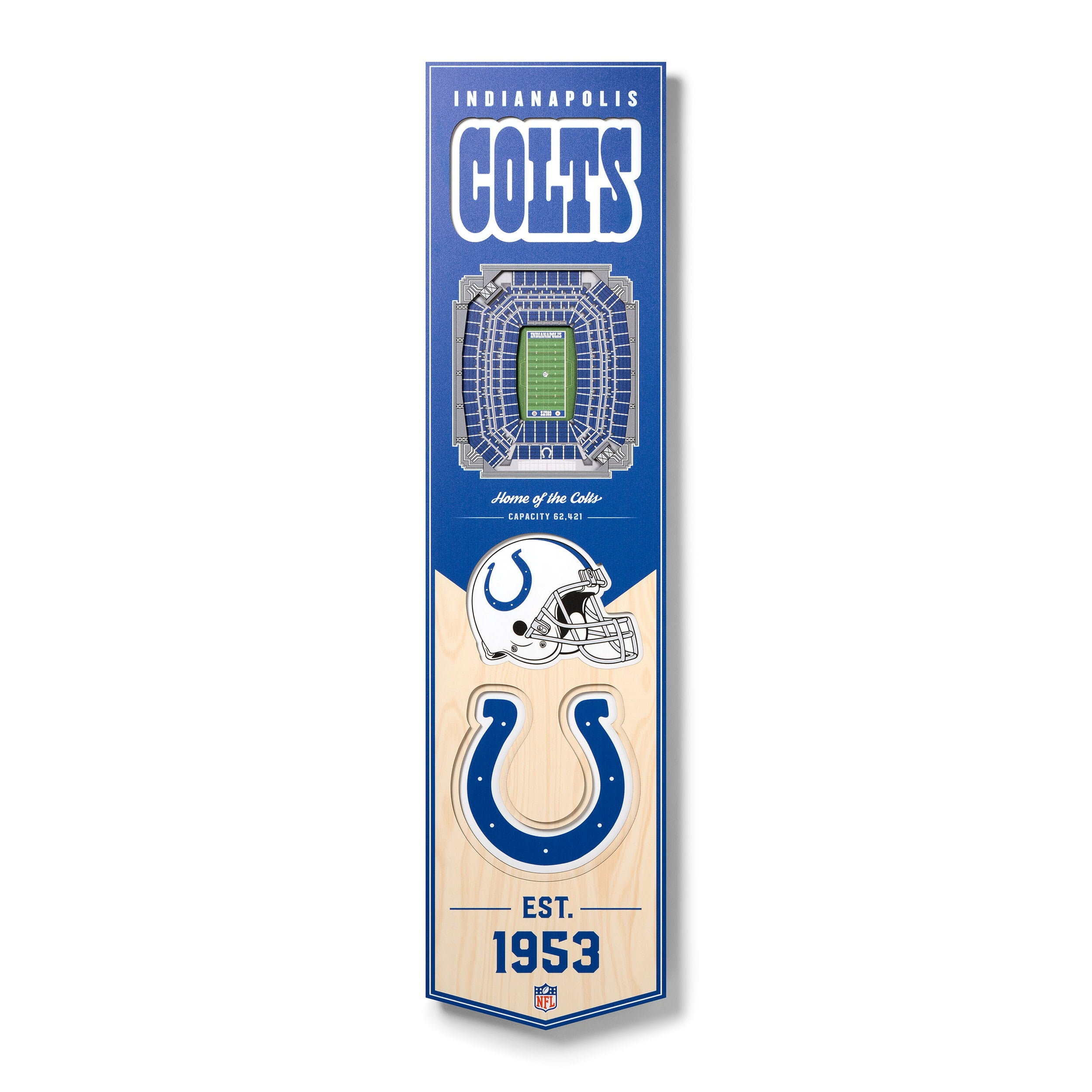 YouTheFan NFL Indianapolis Colts 8x32 Stadium View Banner - Walmart.com