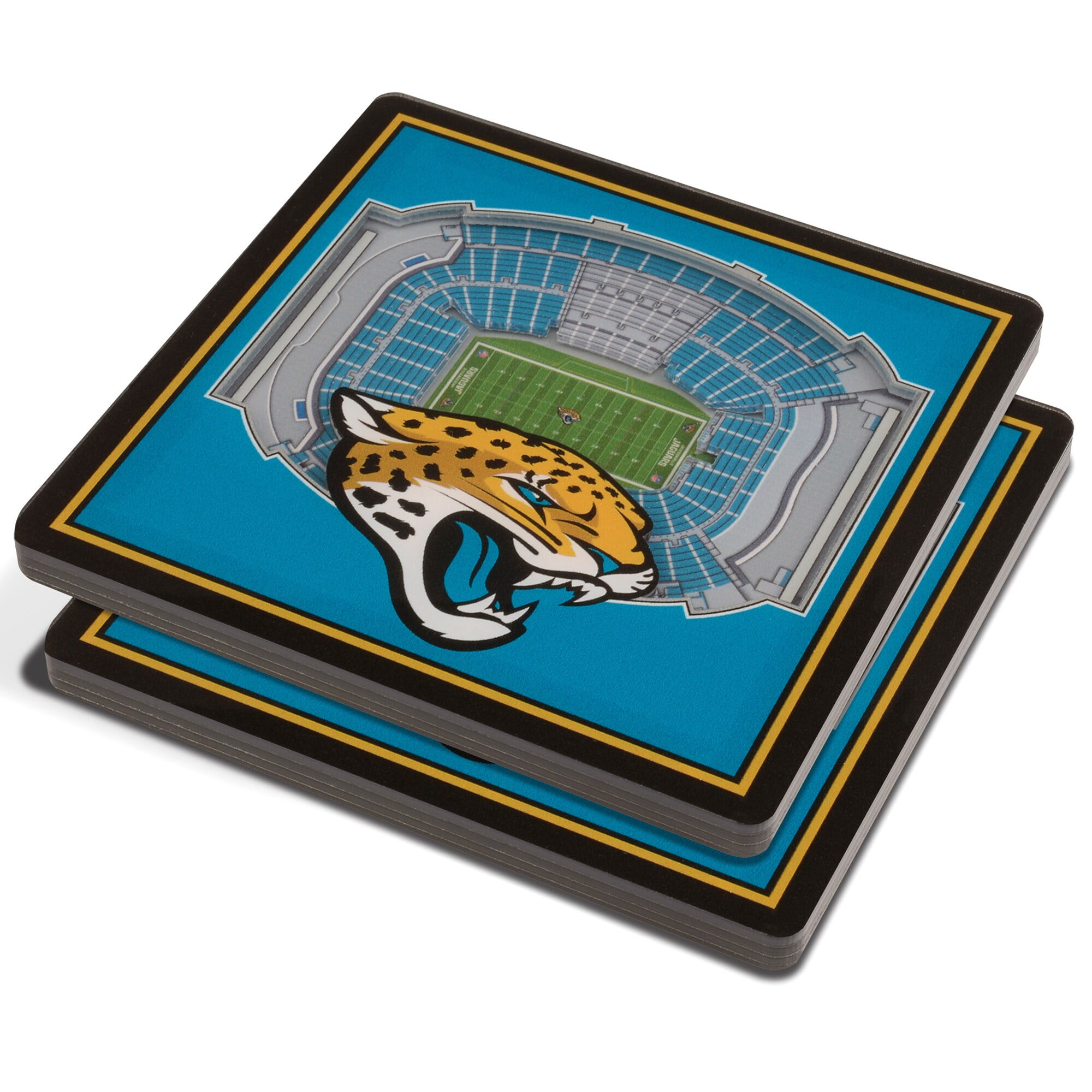 Blue Jacksonville Jaguars 3D StadiumViews Coasters - Walmart.com