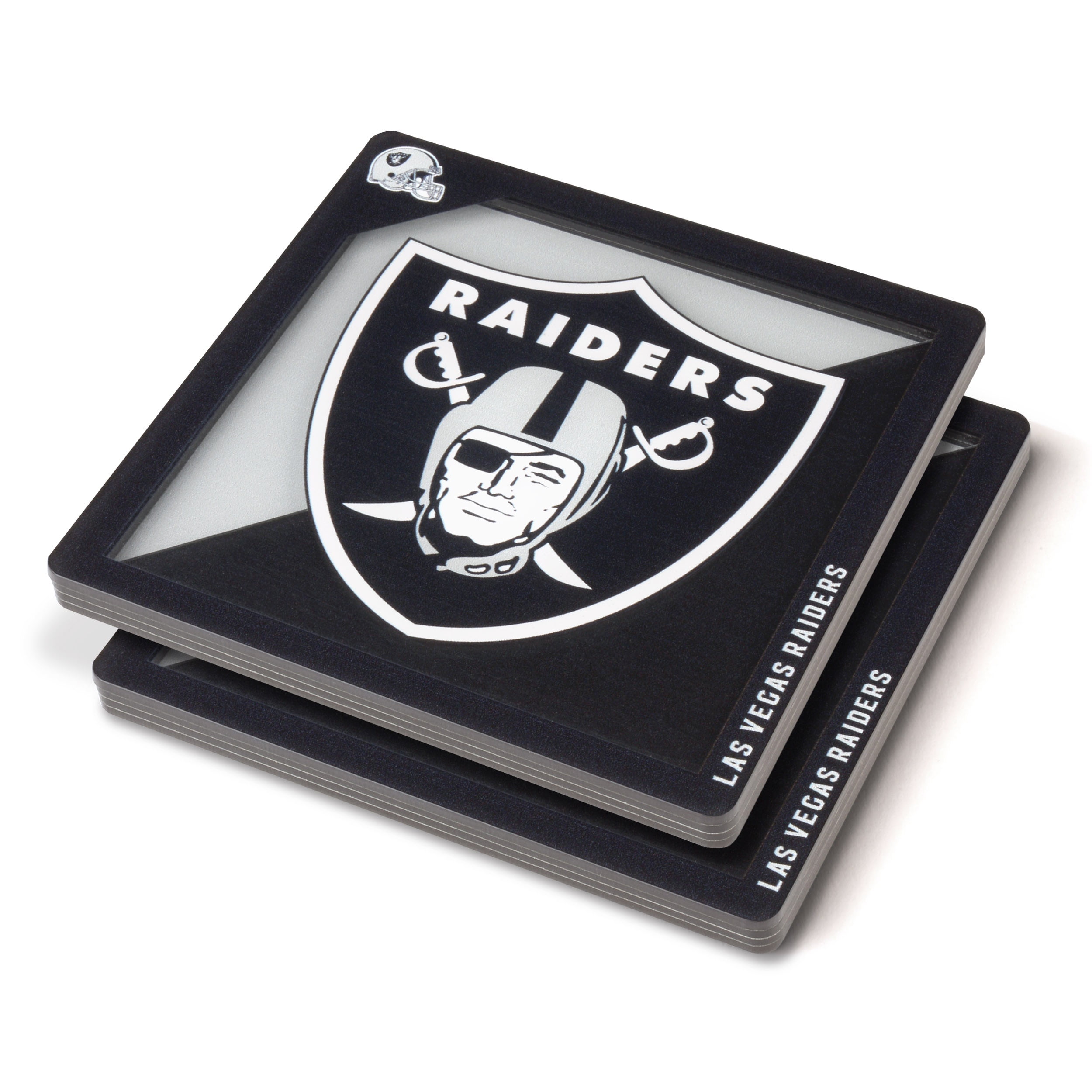 NFL Las Vegas Raiders 3D Logo Coasters - NFL Merchandise - Walmart.com