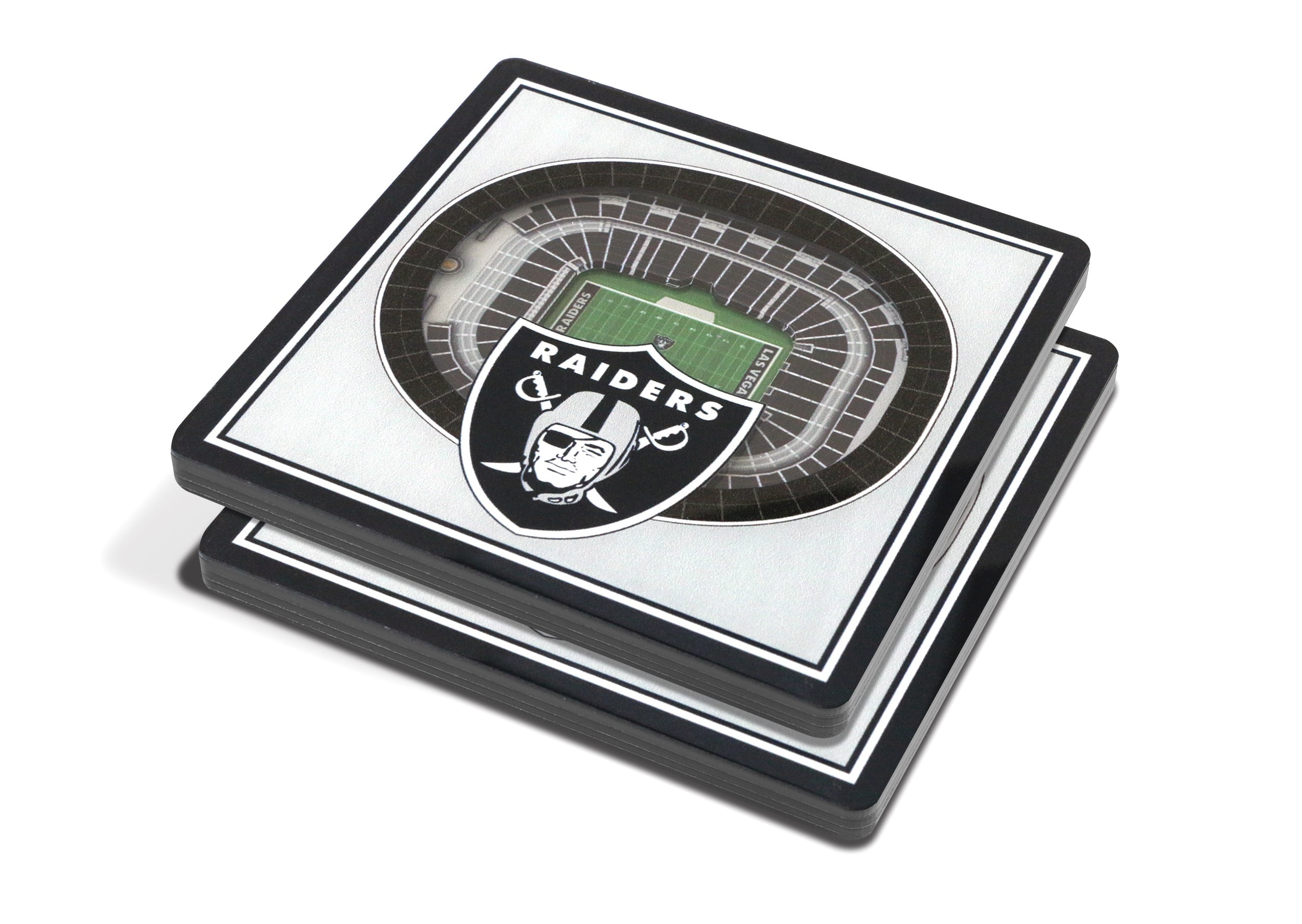 YouTheFan NFL Las Vegas Raiders 3D StadiumView Coasters - Walmart.com
