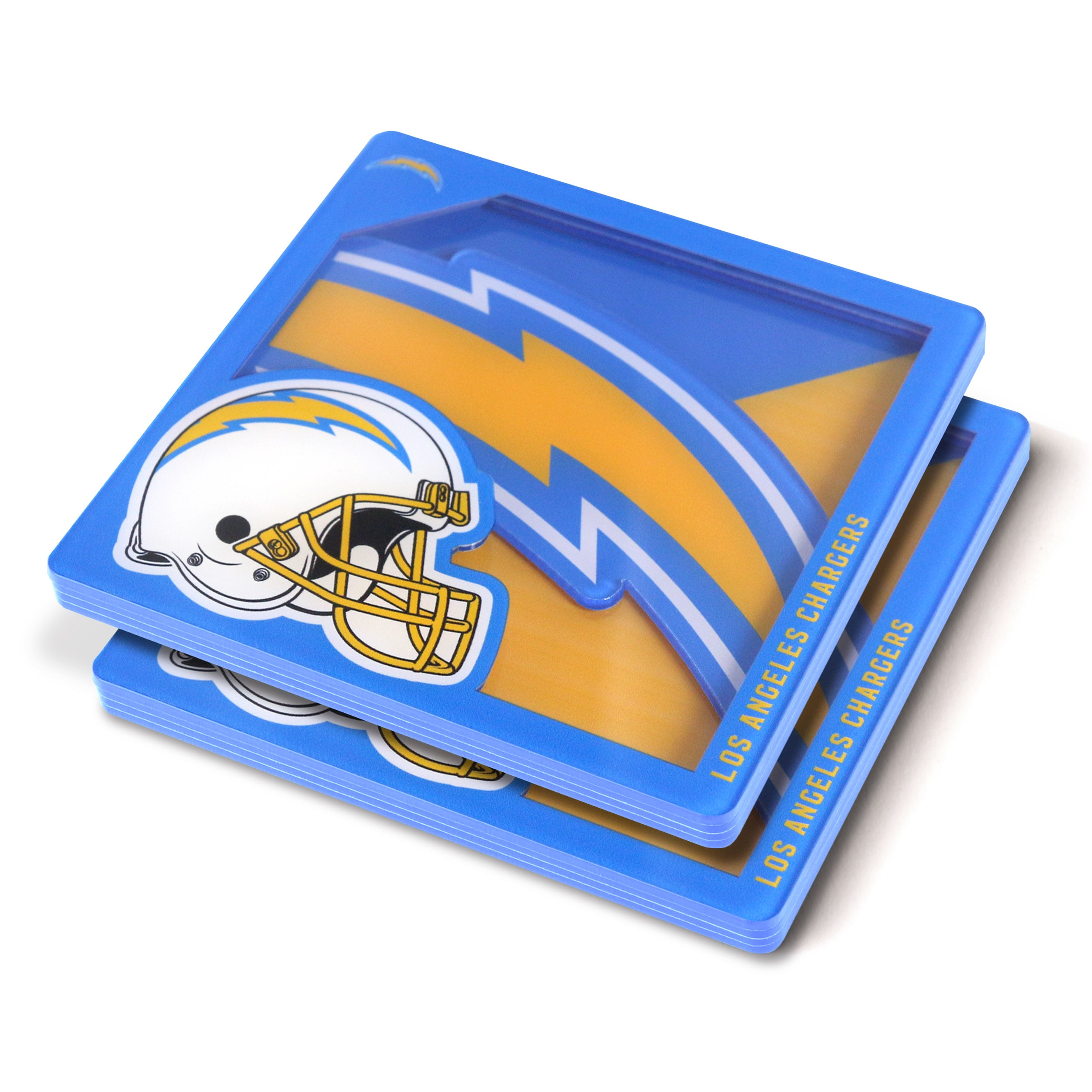 NFL Los Angeles Chargers 3D Logo Coasters - NFL Merch - Walmart.com