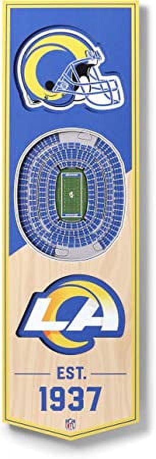 YouTheFan NFL Los Angeles Rams 3D Stadium Banner 6x19 - Walmart.com