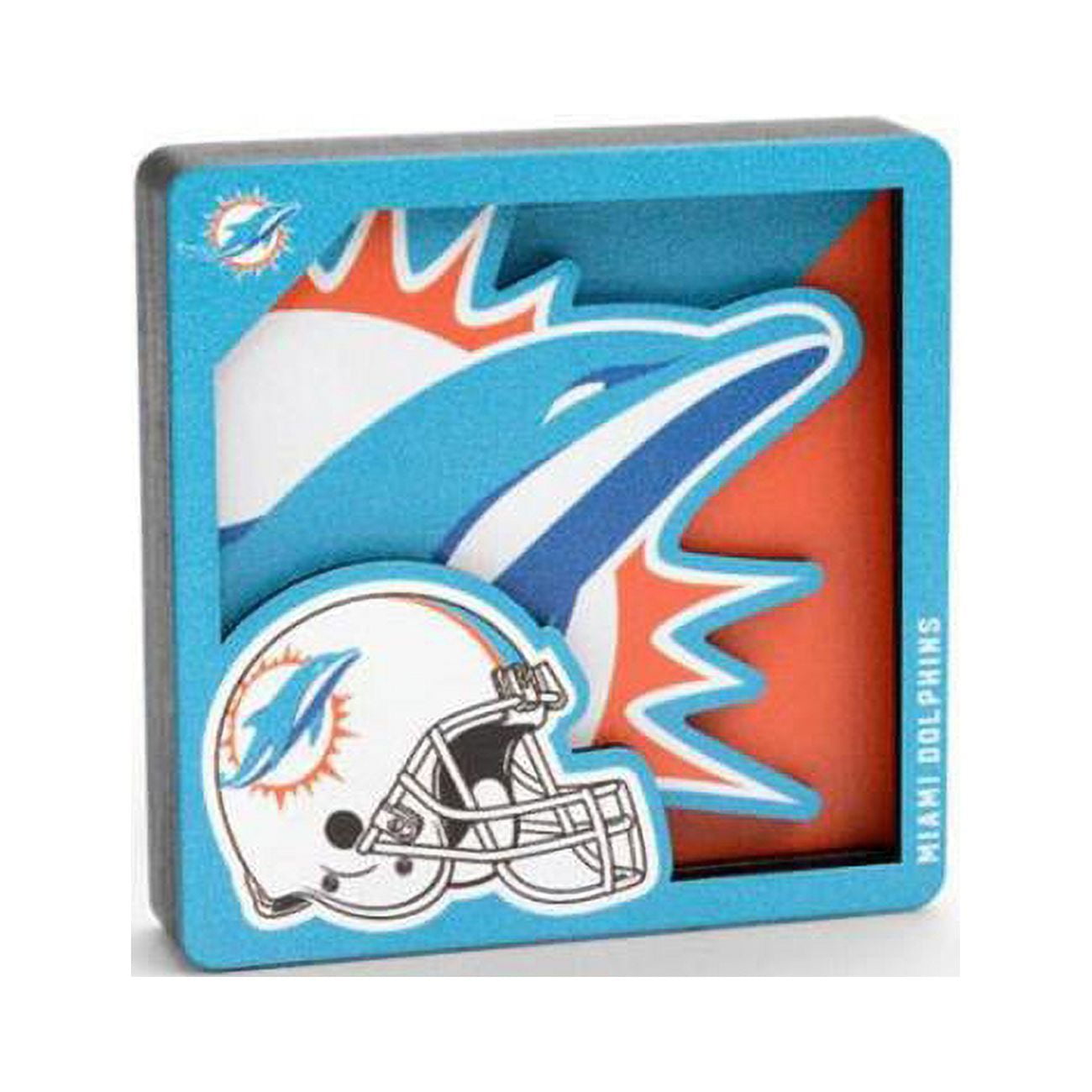 YouTheFan NFL Miami Dolphins 3D Logo Magnet for Fridge or Office ...