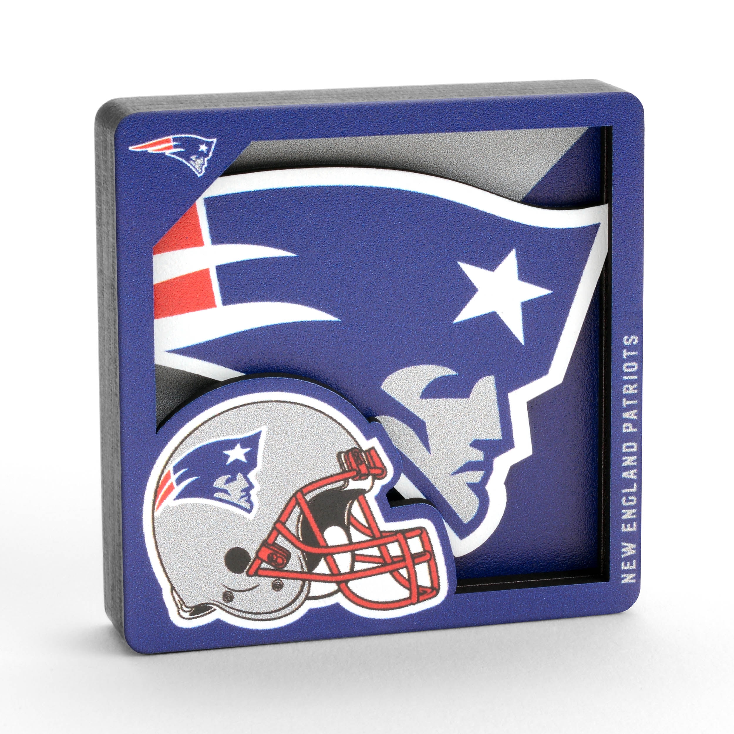 NFL New England Patriots 3D Logo Magnet - NFL Merchandise - Walmart.com