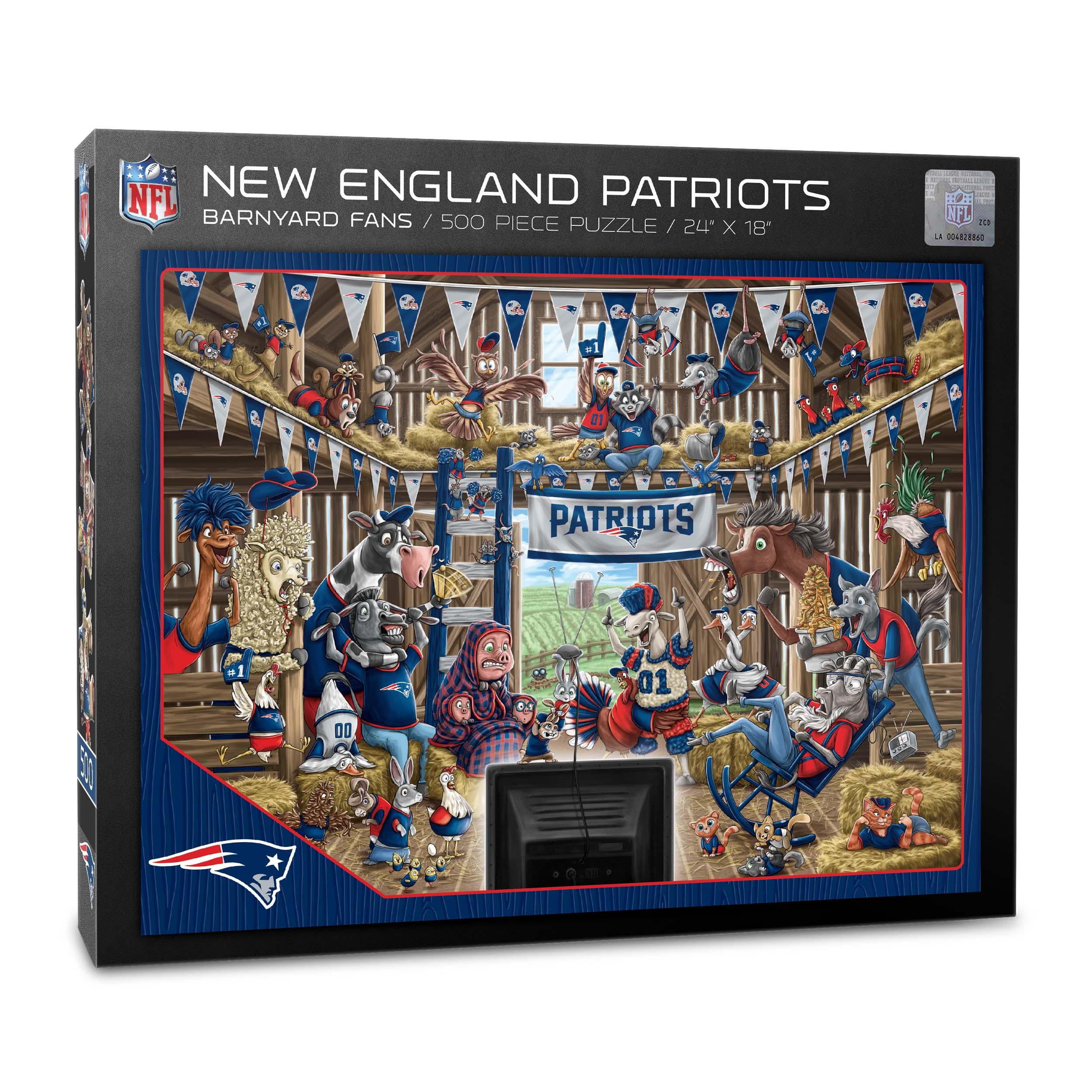 New England Patriots Barnyard Animals 500 Piece Puzzle - Celebrate Your ...