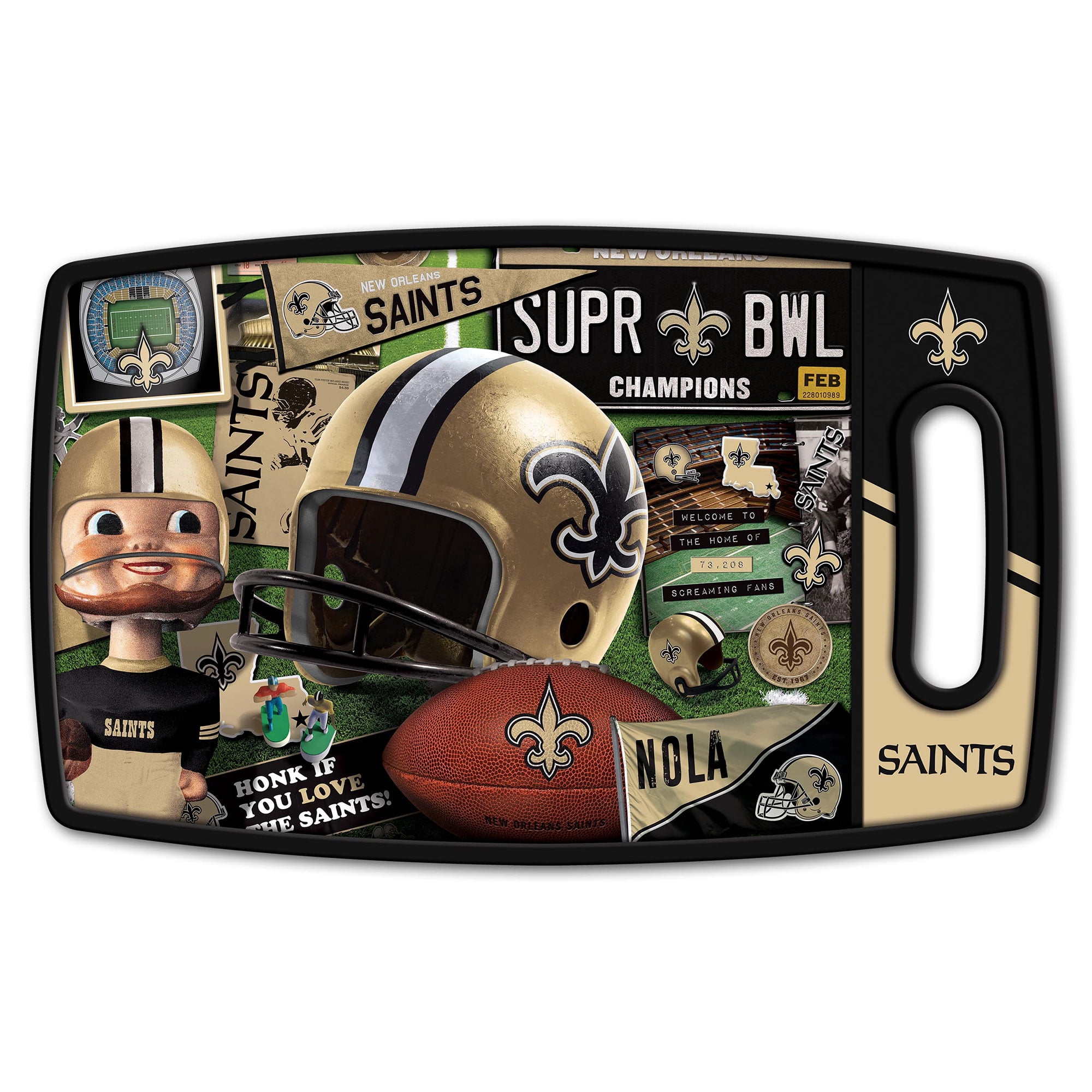 IDNA New Orleans Saints Retro Series Cutting Board - Walmart.com