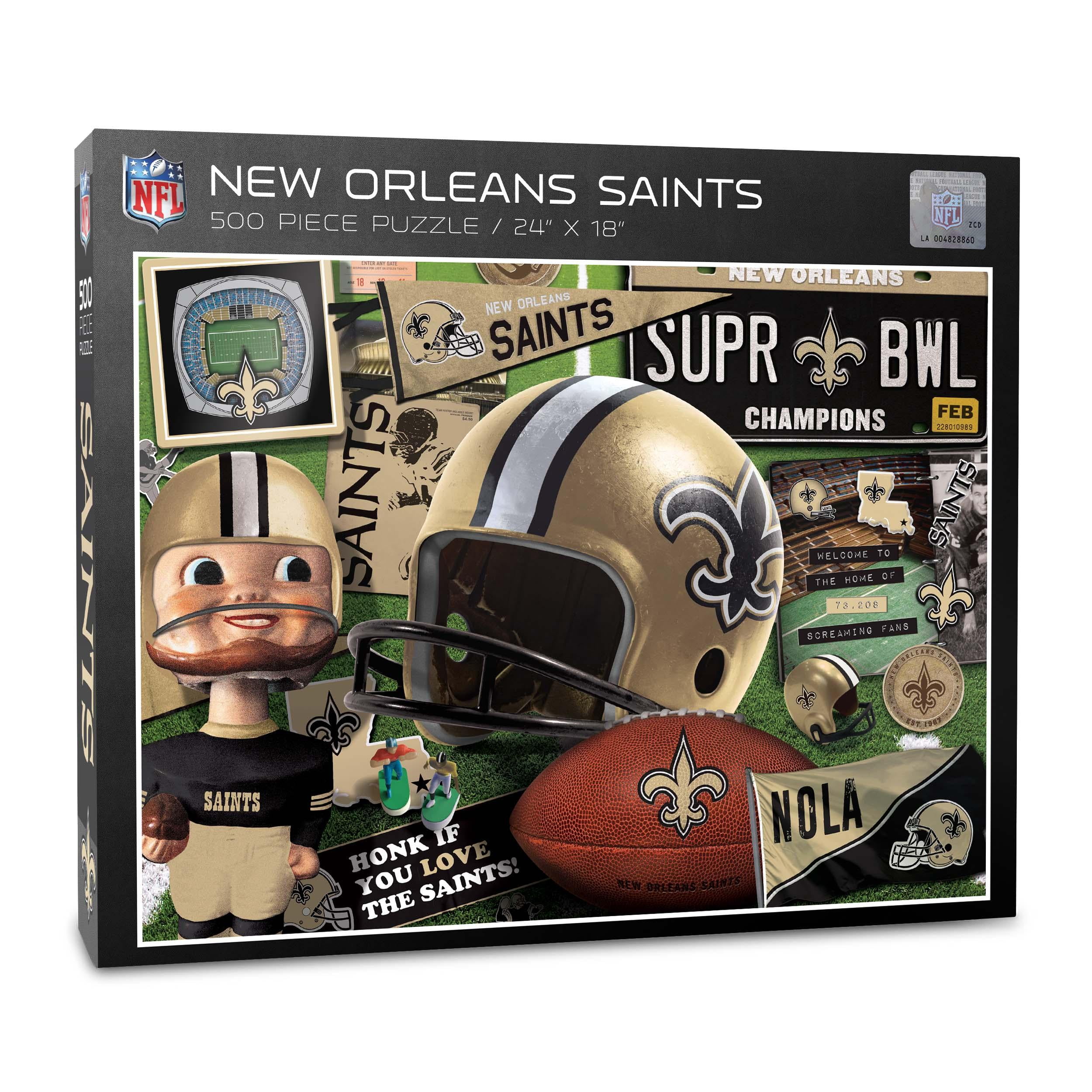 New Orleans Saints Retro Series 500-Piece Puzzle - Vintage Memorabilia ...