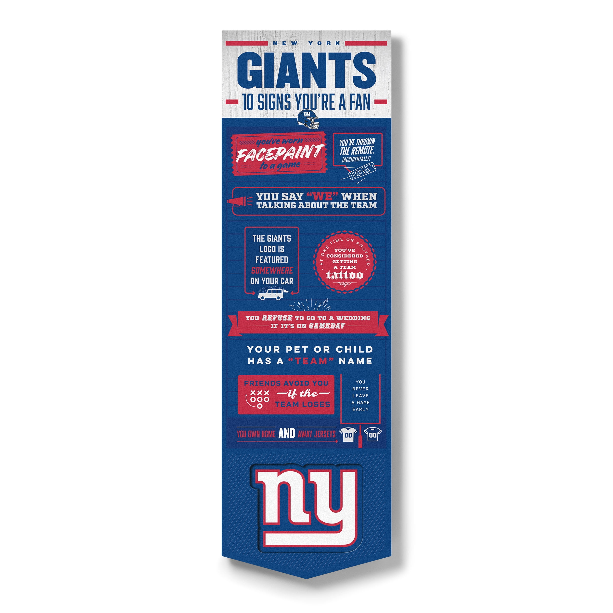 YouTheFan NFL New York Giants 3D Top 10 Wall Art - Walmart.com