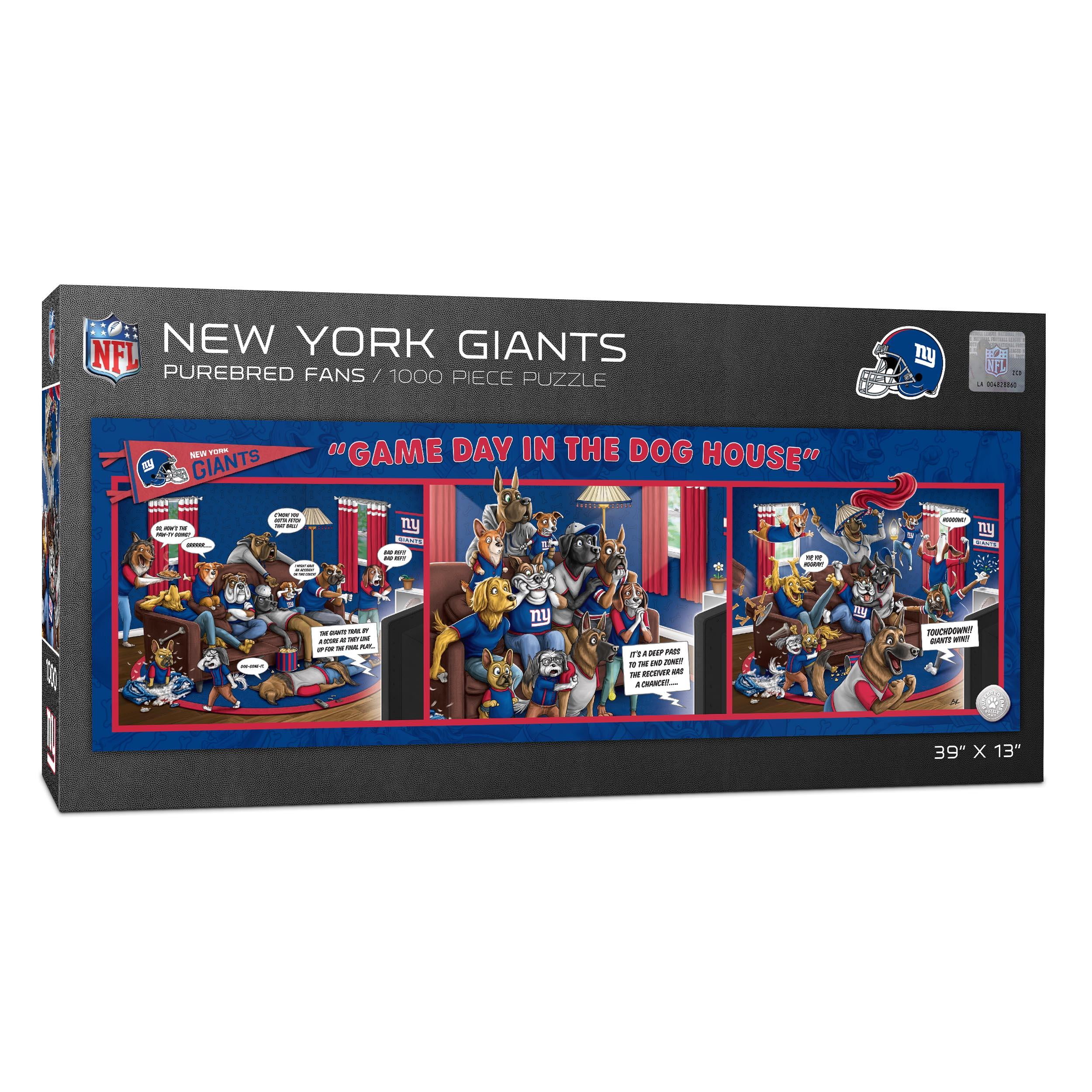 YouTheFan NFL New York Giants Purebred Fans Gameday in the Dog House 1000PC Puzzle - Walmart.com