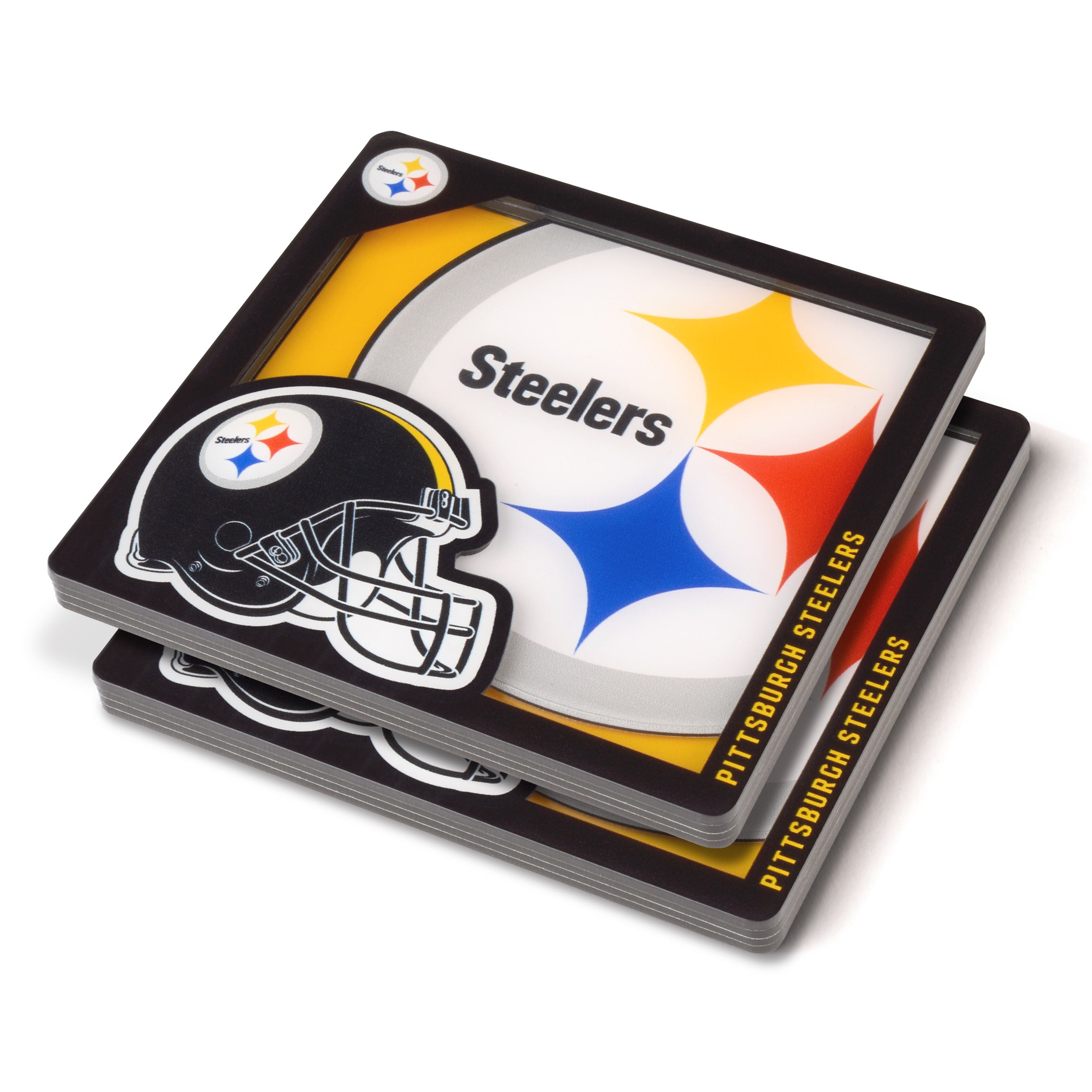 YouTheFan NFL Pittsburgh Steelers 3D Logo Coasters - 2 - Walmart.com
