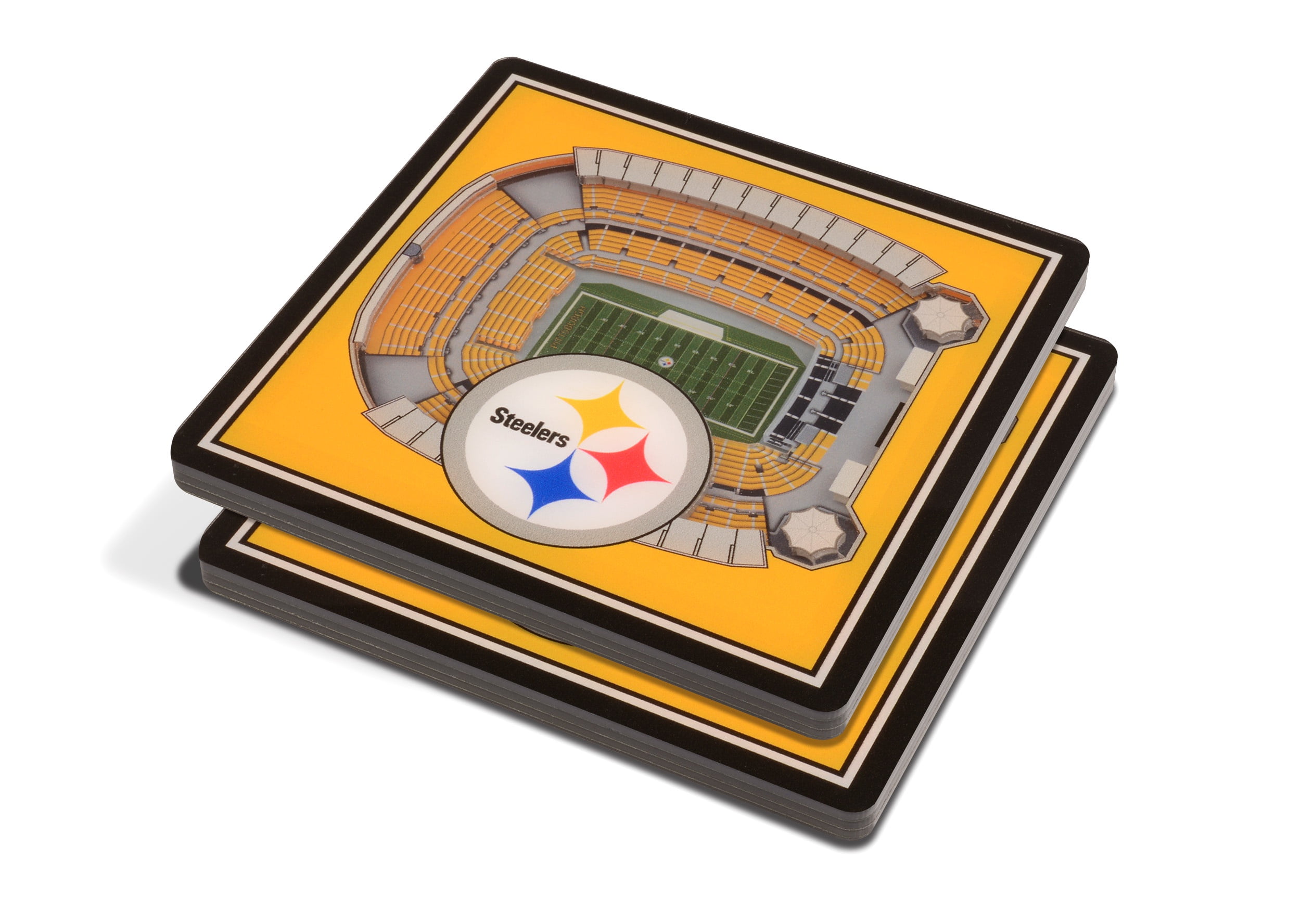 YouTheFan NFL Pittsburgh Steelers 3D StadiumView Coasters - Walmart.com