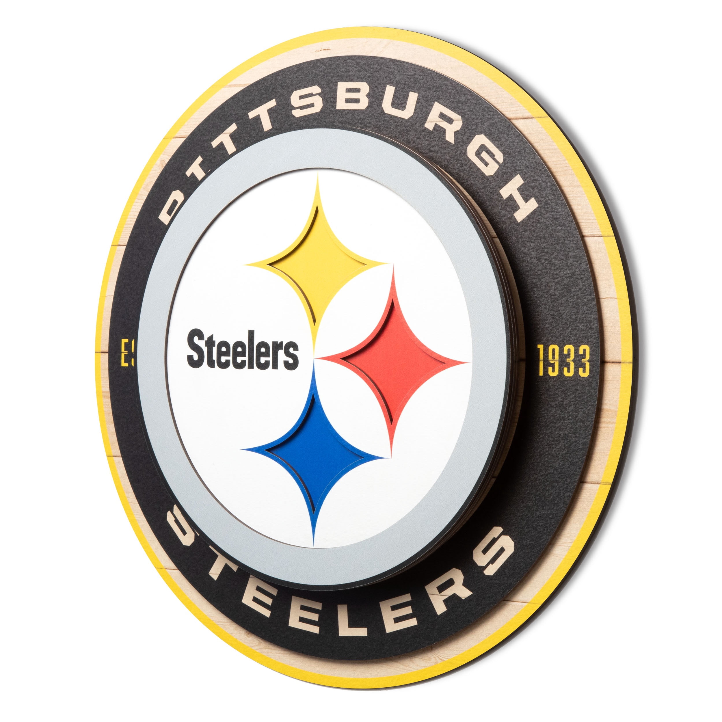 YouTheFan NFL Pittsburgh Steelers 3DX Circle Wall Art - Walmart.com
