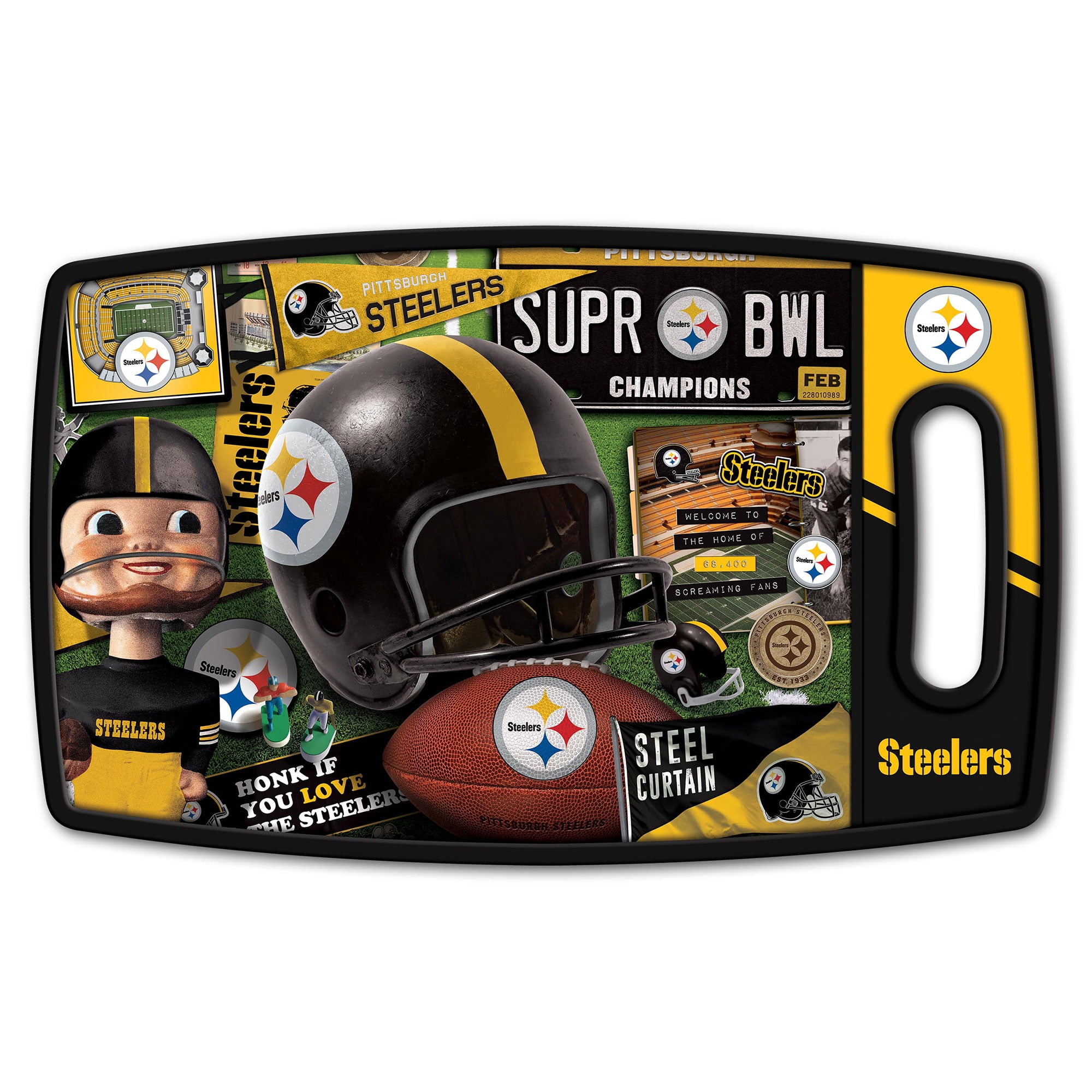YouTheFan NFL Pittsburgh Steelers Retro Series Cutting Board - Walmart.com