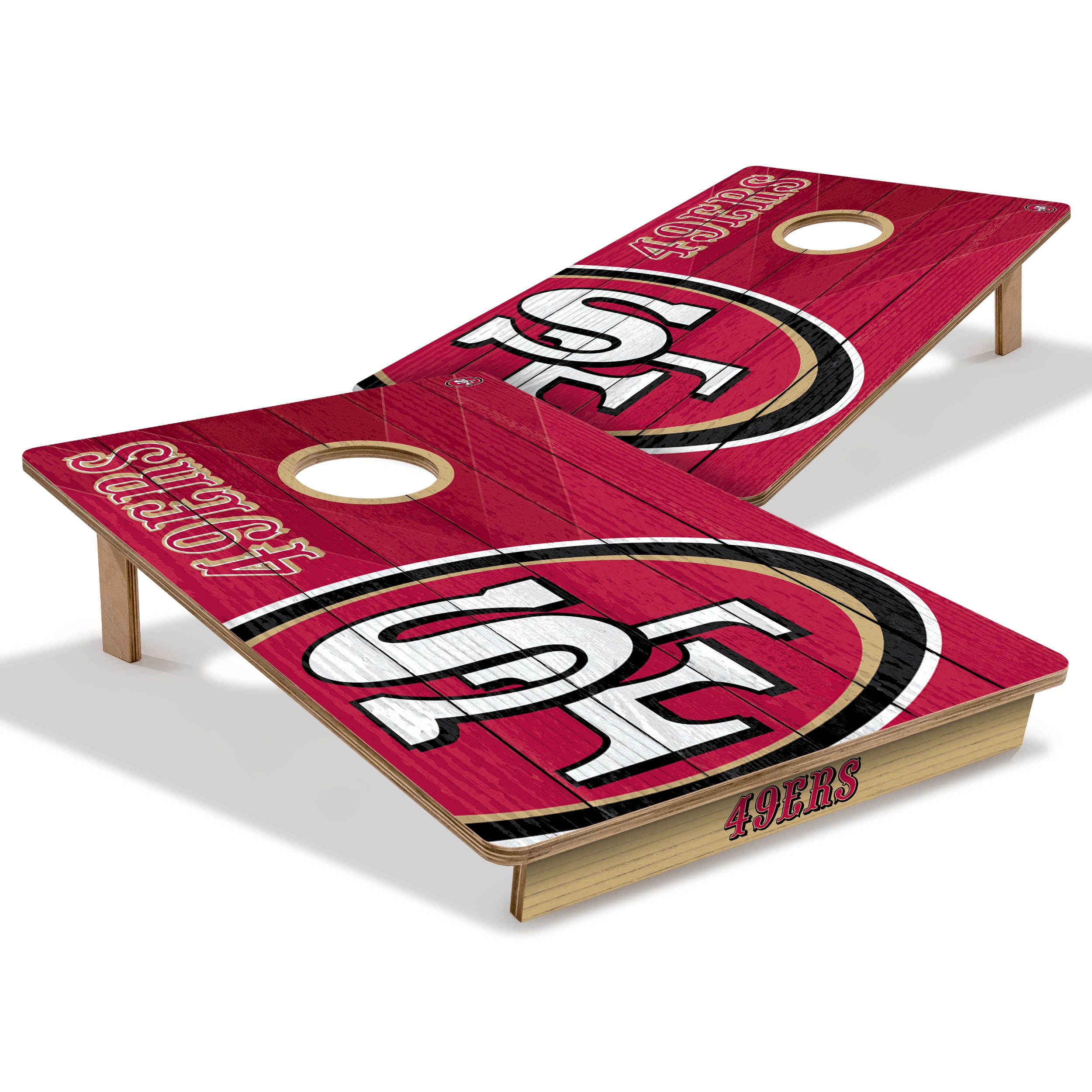 YouTheFan NFL San Francisco 49ers 2' x 3' Cornhole Game No Bags ...