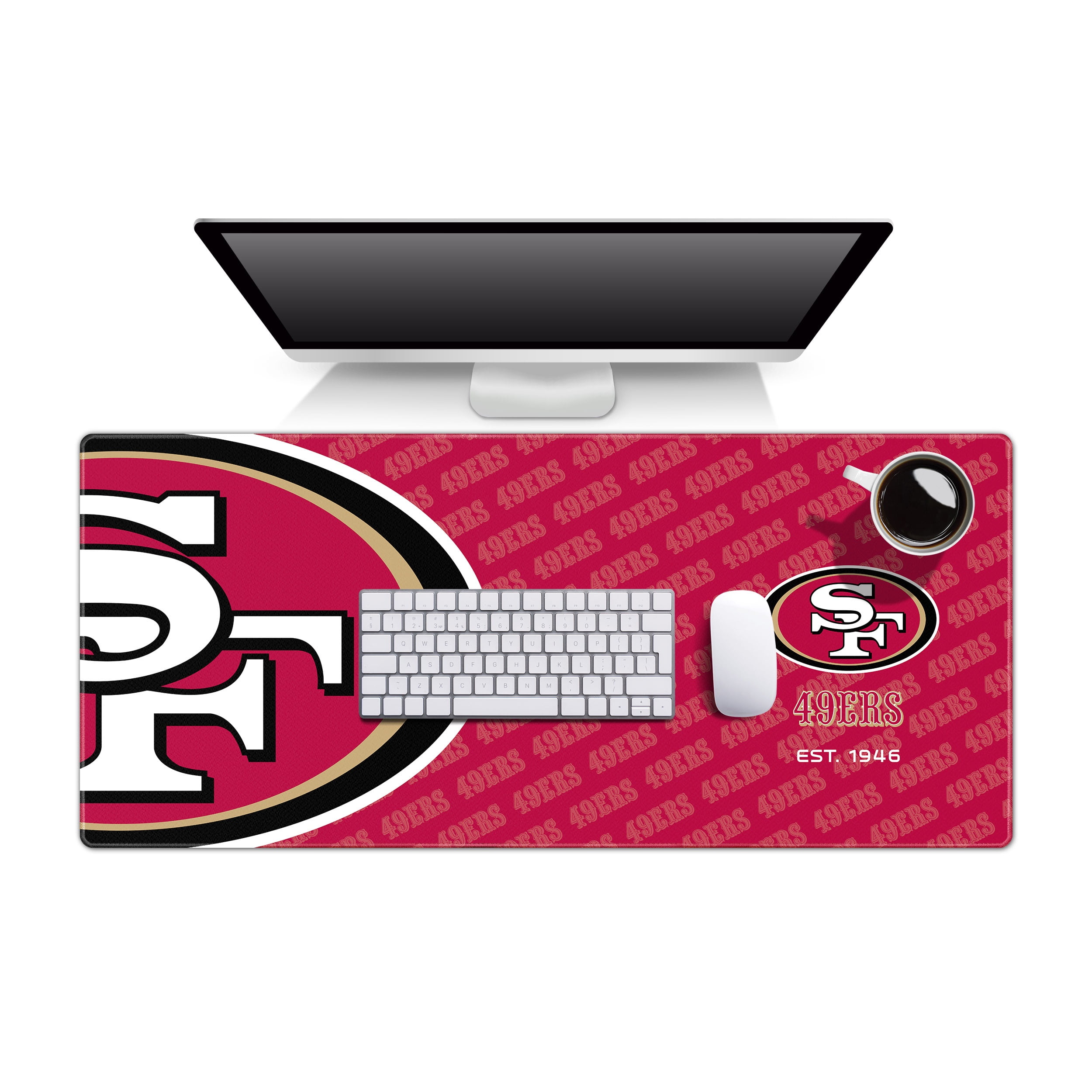 YouTheFan NFL San Francisco 49ers Logo Series Desk Pad - Walmart.com