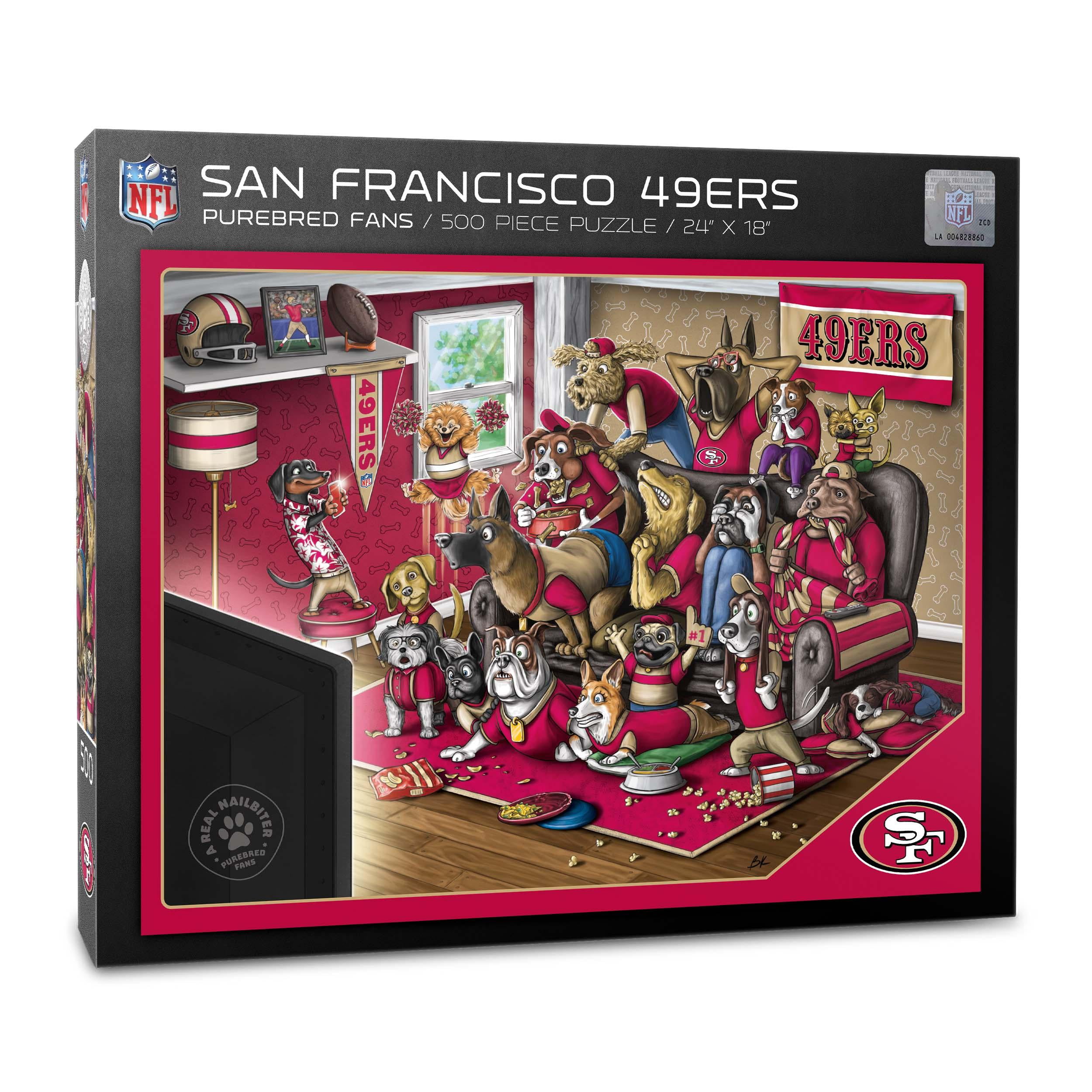 YouTheFan NFL San Francisco 49ers Purebred Fans Nailbiter Puzzle - 500 ...