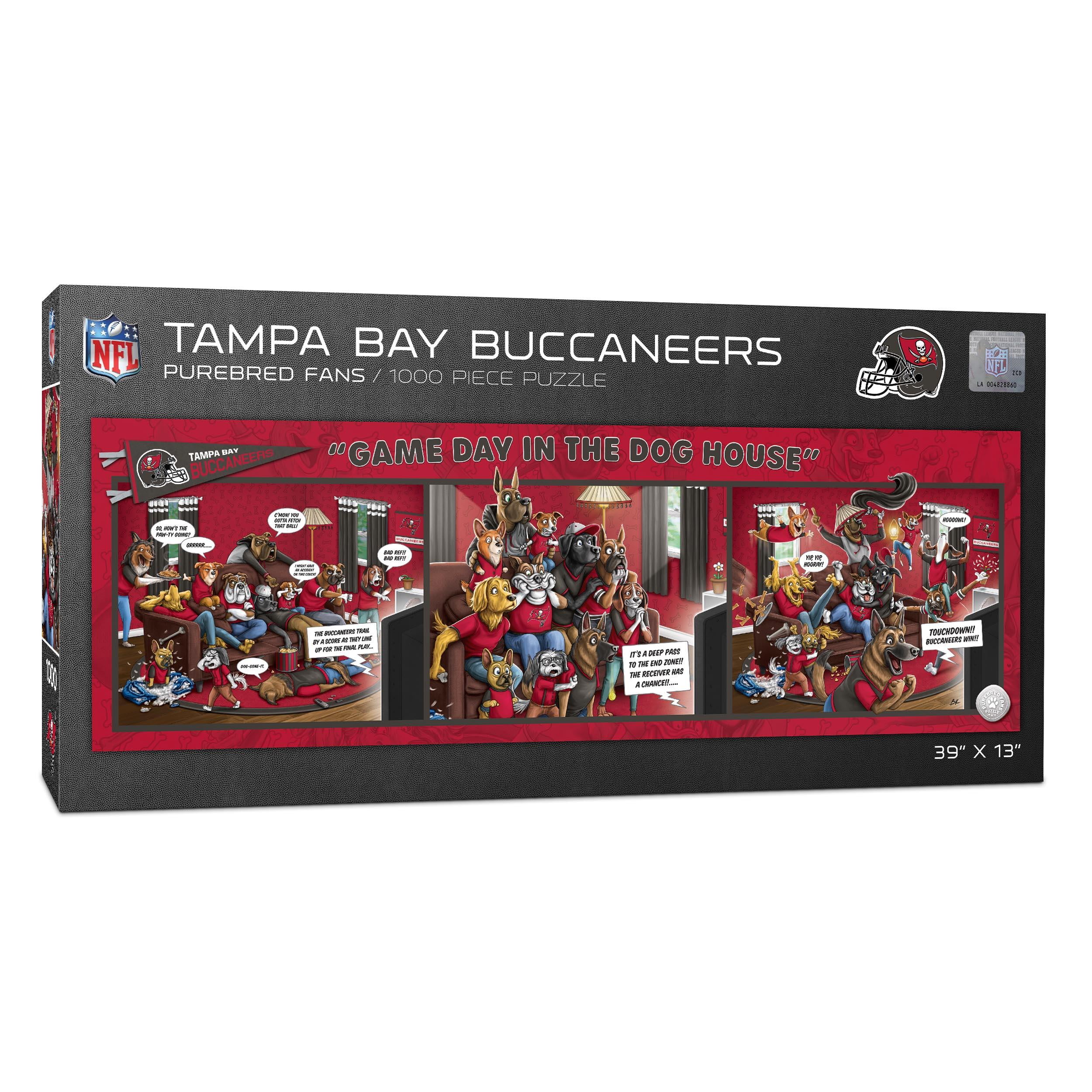 Tampa Bay Buccaneers NFL 1000PC Puzzle Intense Canines Gameday in the ...
