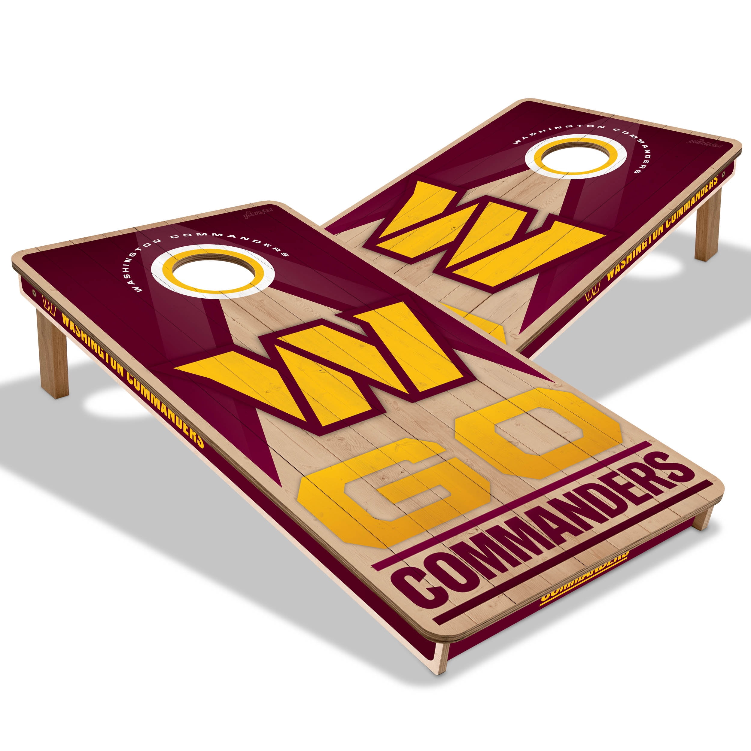 YouTheFan NFL Washington Commanders 2x4 Slogan Series Cornhole NO BAGS ...