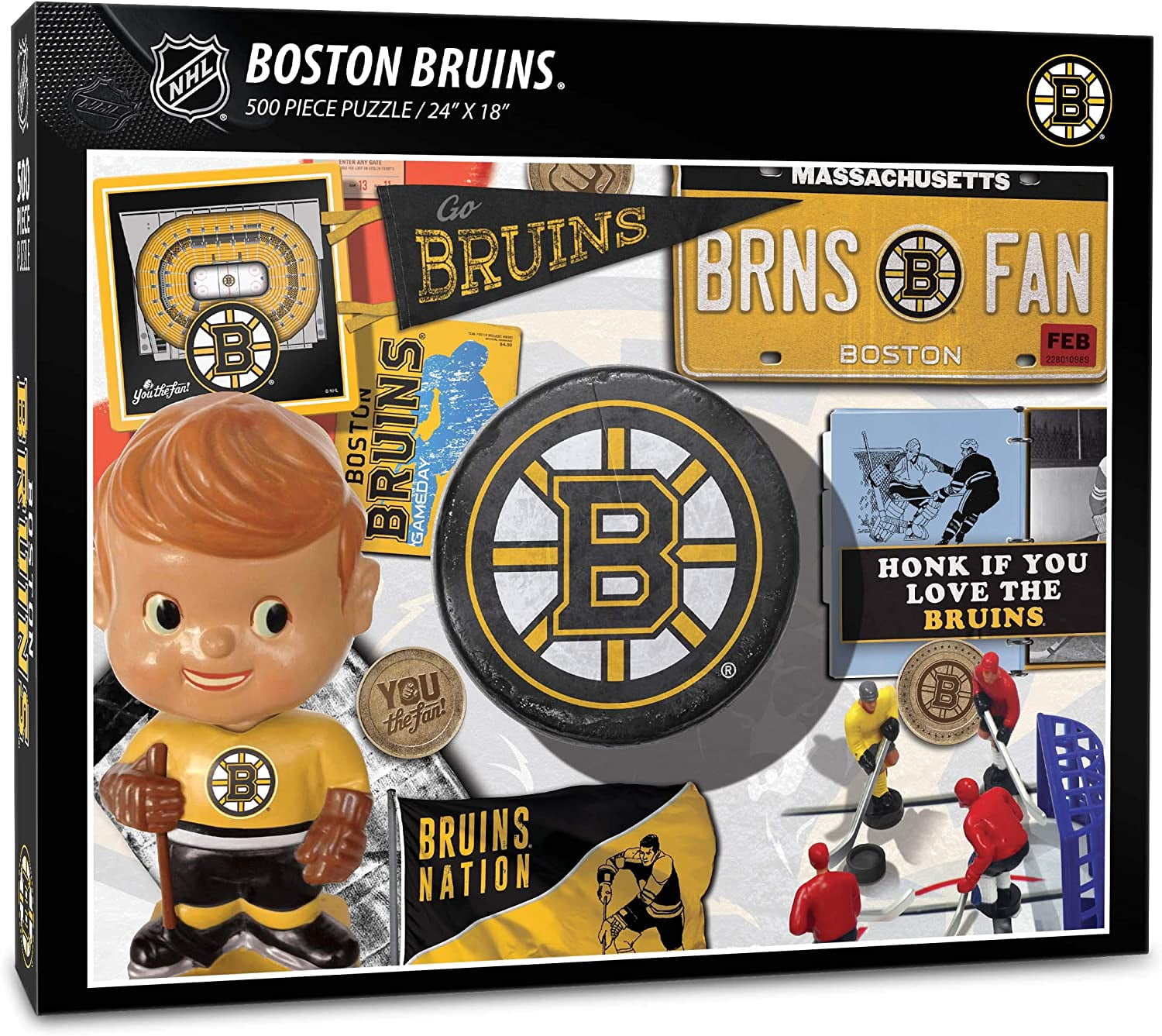 YouTheFan NHL Boston Bruins Retro Series Puzzle – 500 PC - Walmart.com