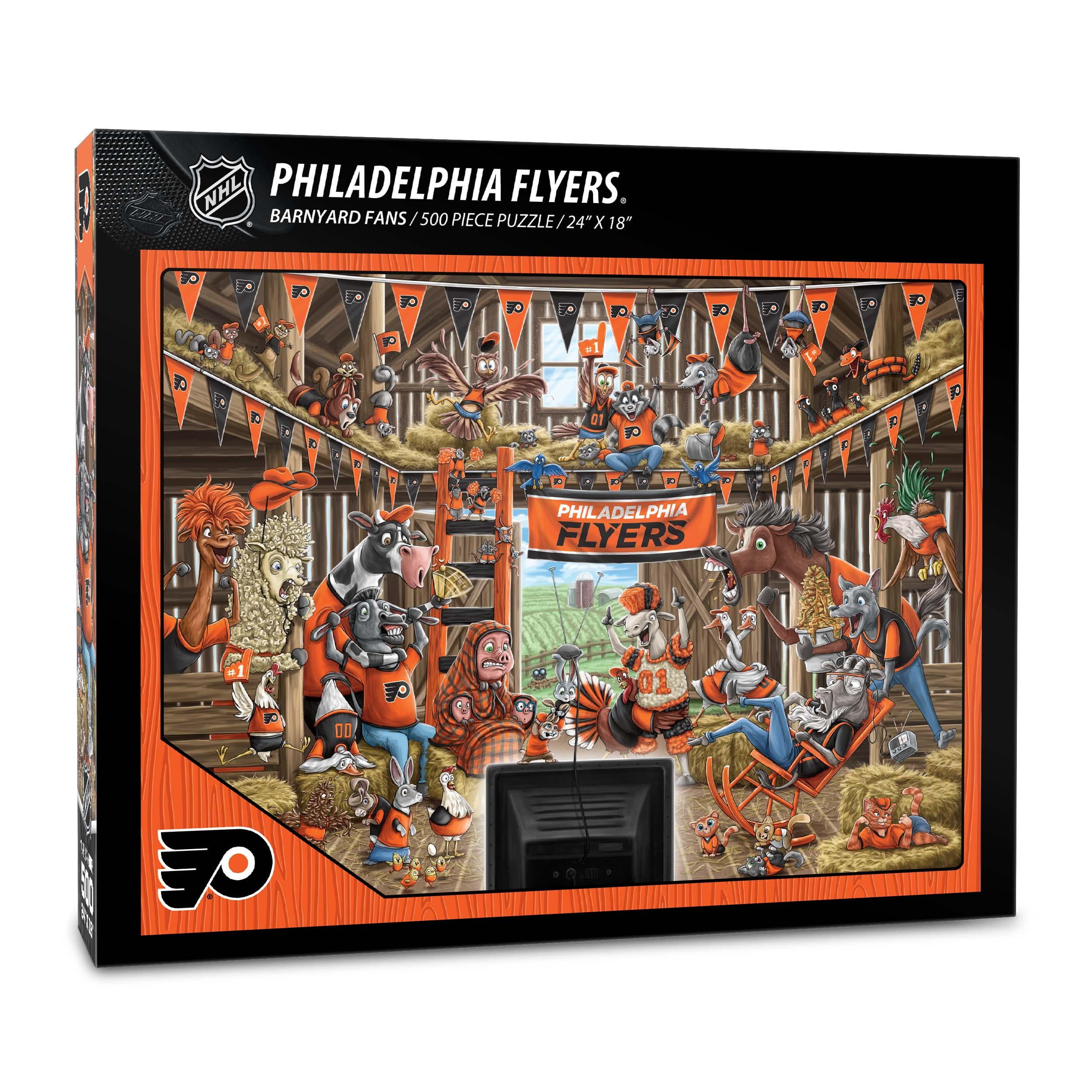 YouTheFan NHL Philadelphia Flyers Barnyard Fans Puzzle - 500 Piece ...