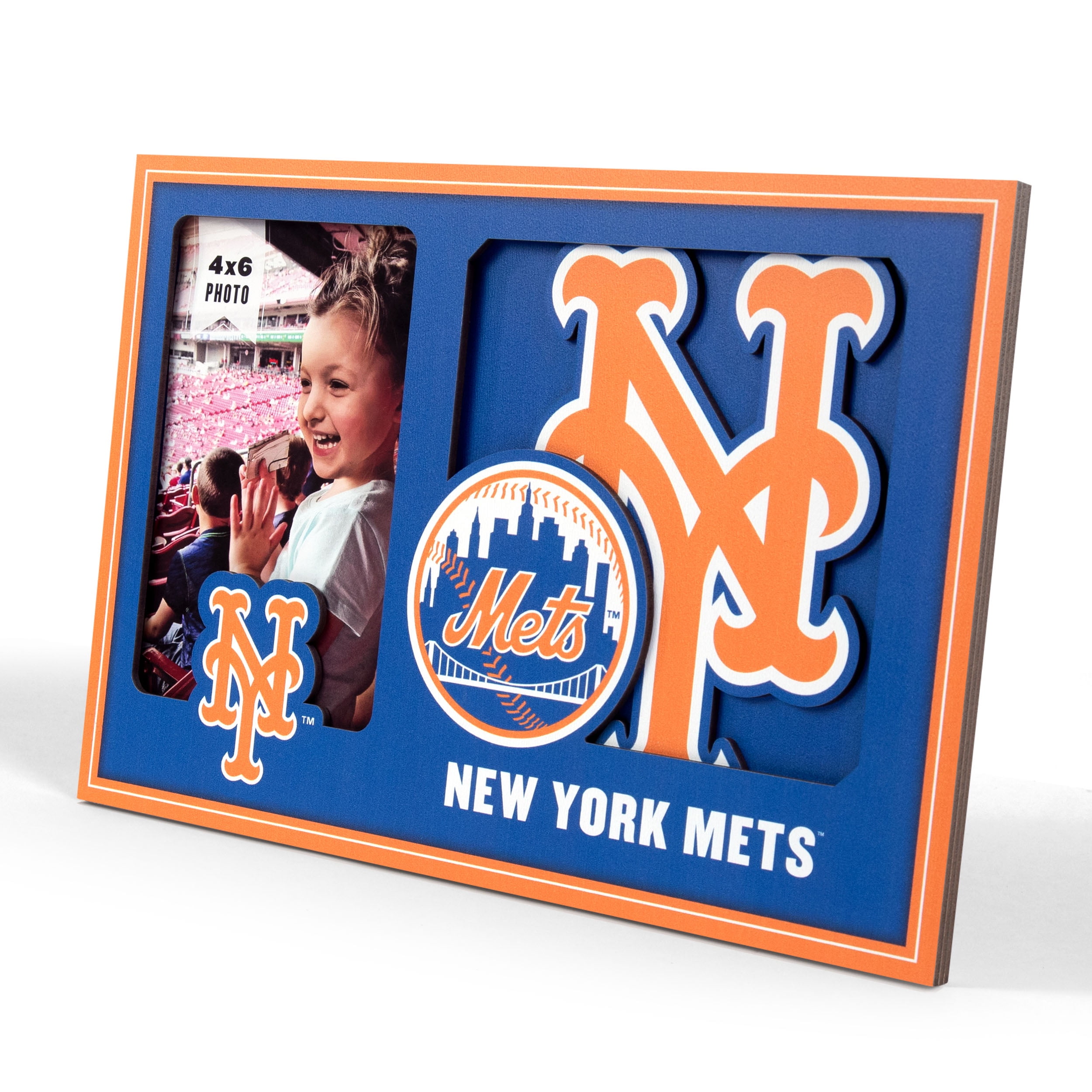 New York Mets 3D Logo Picture Frame - Walmart.com