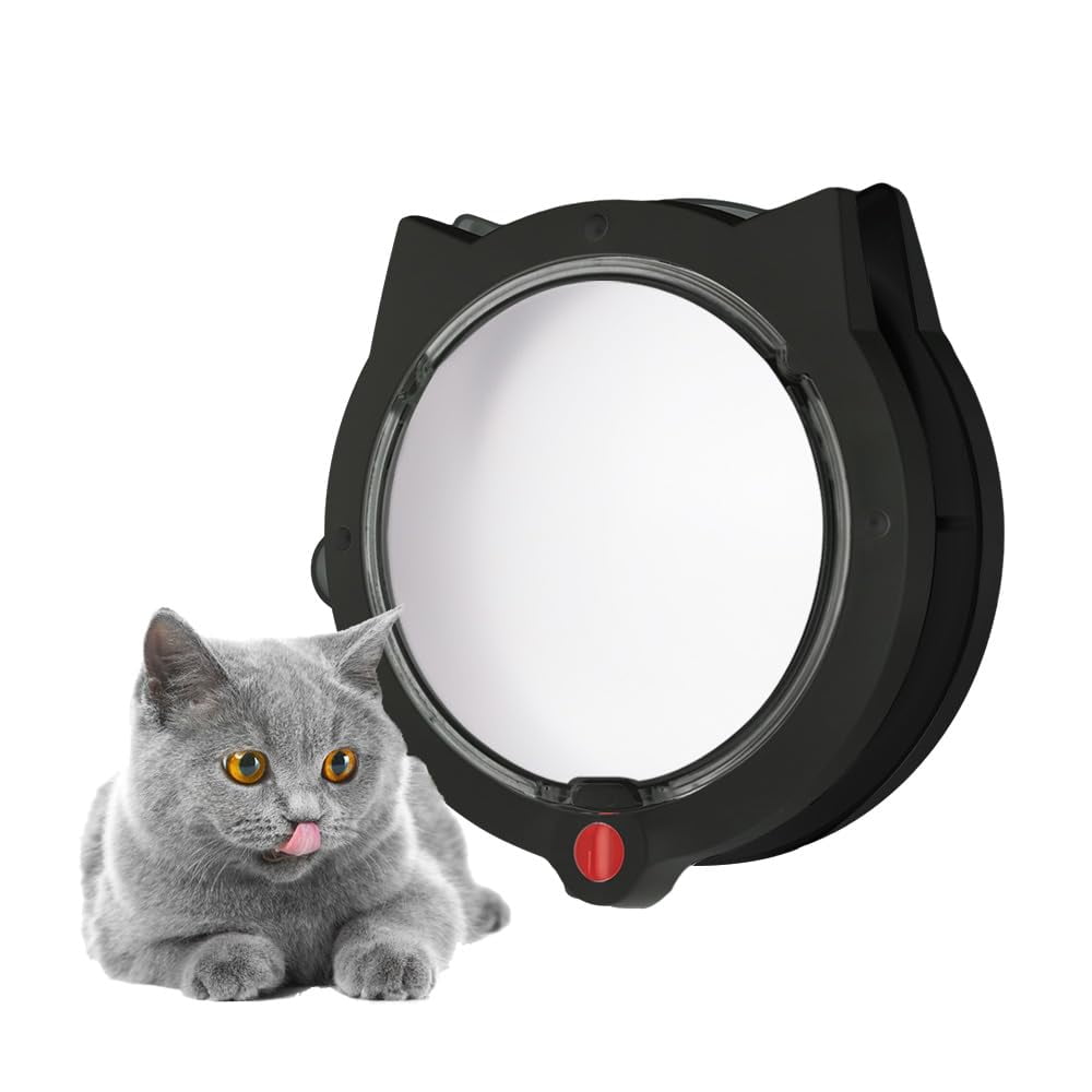 YouTik Interior Cat Door, 4 Way Locking Cat Flap for Interior Exterior ...