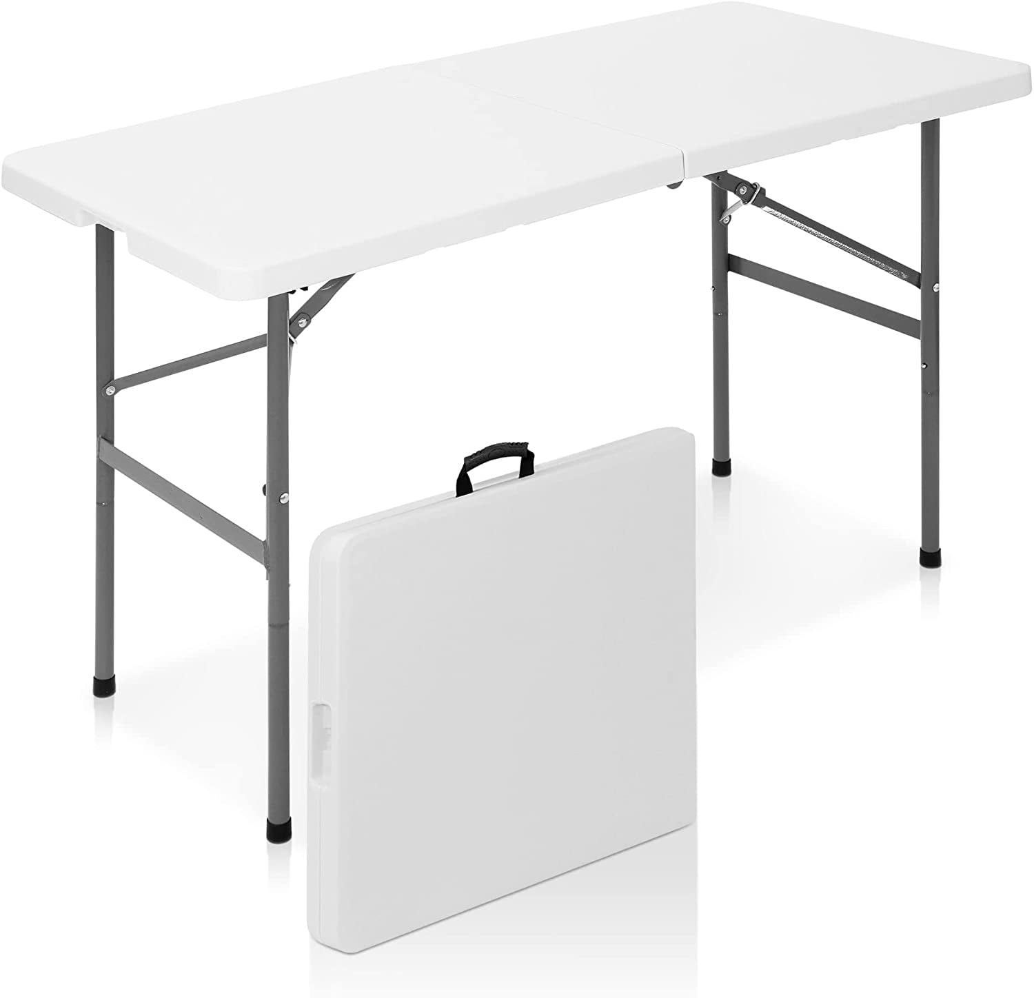 Free Shipping! YouYeap 4 Foot Folding Table White - Walmart.com