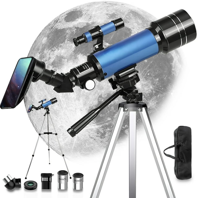 YouYeap 70mm Aperture Telescope for Adults and Kids 400mm Focal Length ...