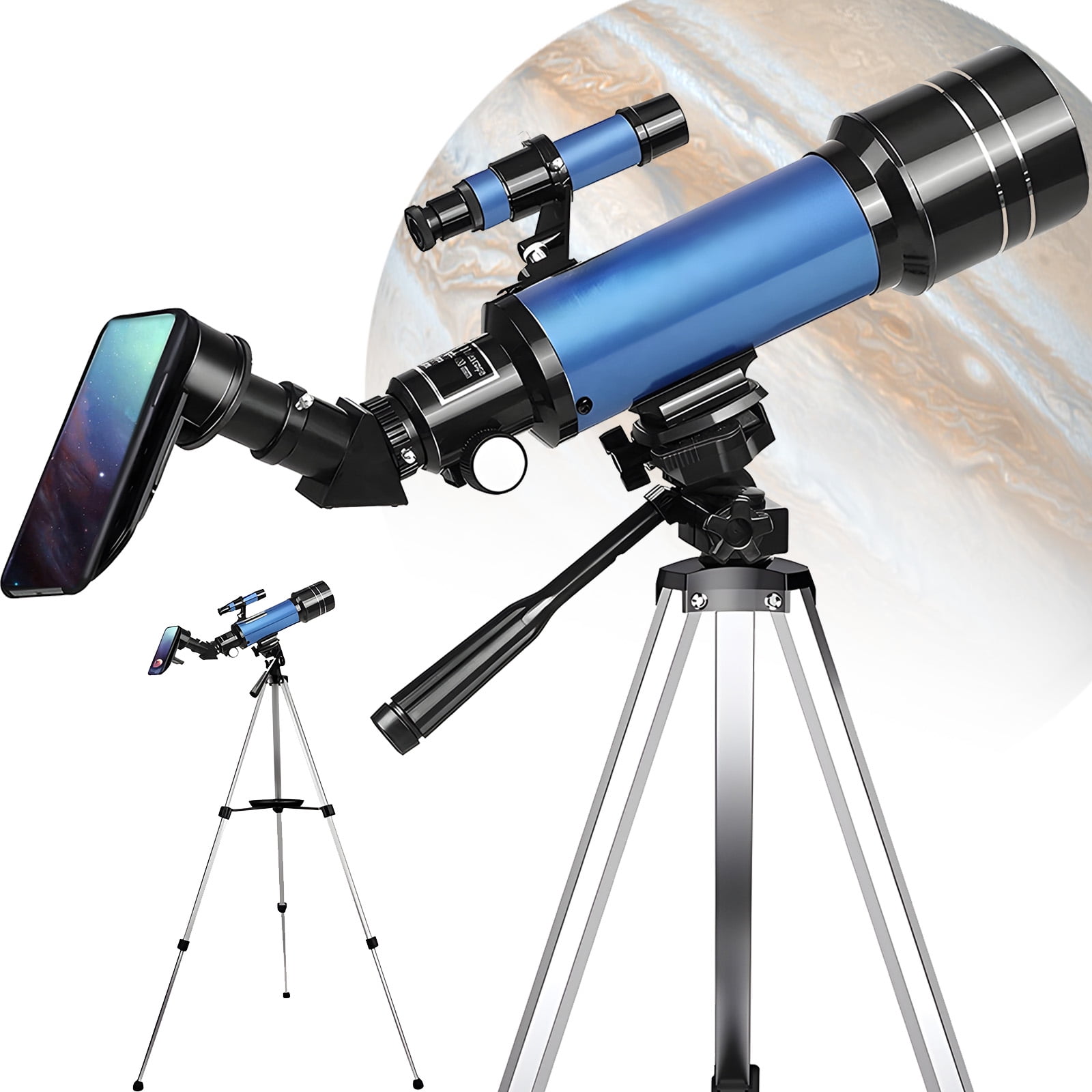 YouYeap 70mm Aperture Telescope for Adults and Kids 400mm Focal Length ...